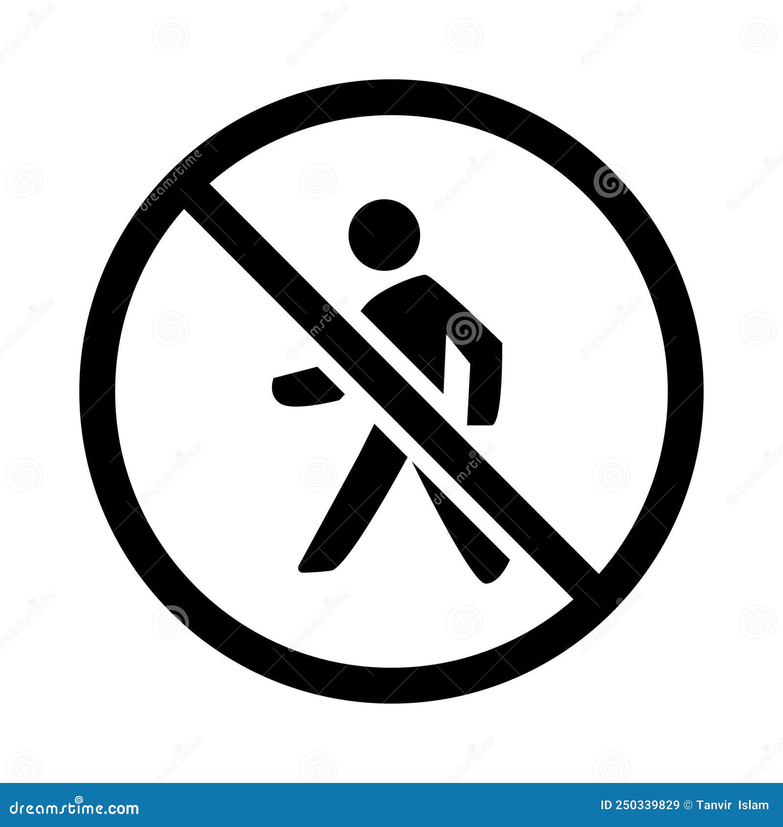 No Entry Icon Royalty-Free Stock Photography | CartoonDealer.com #250339829