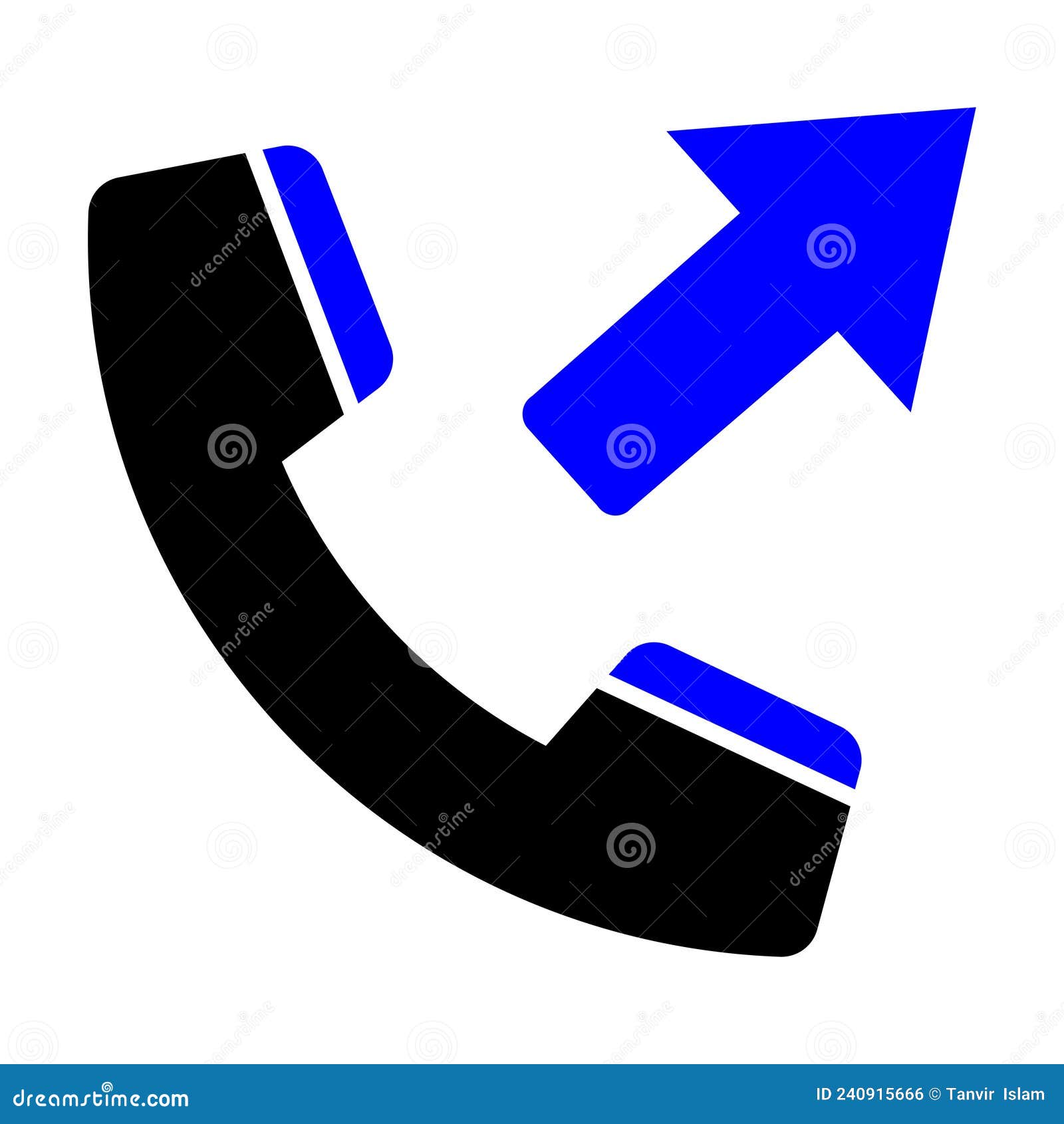 Outgoing call icon stock vector. Illustration of call - 240915666