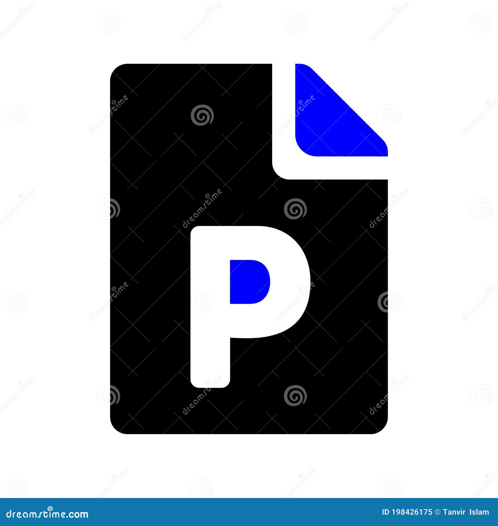 Power point file icon stock vector. Illustration of data - 198426175