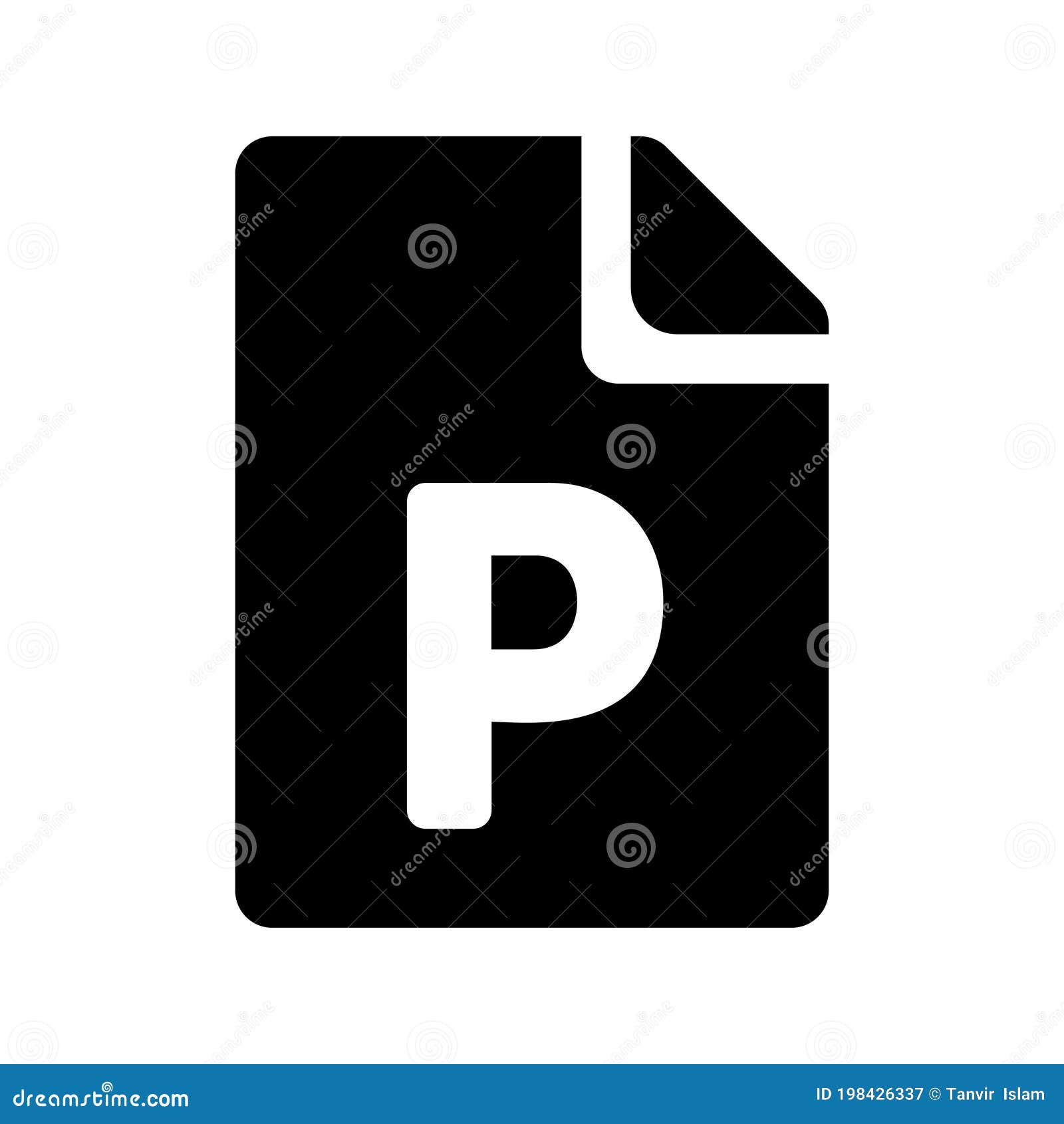 Power point file icon stock vector. Illustration of presentation ...