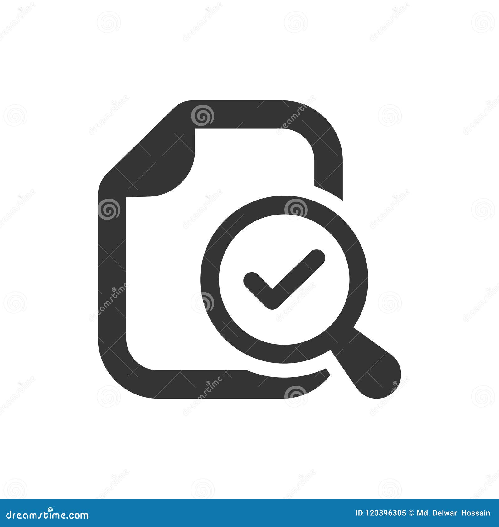 Proofreading Icon stock vector. Illustration of document - 120396305