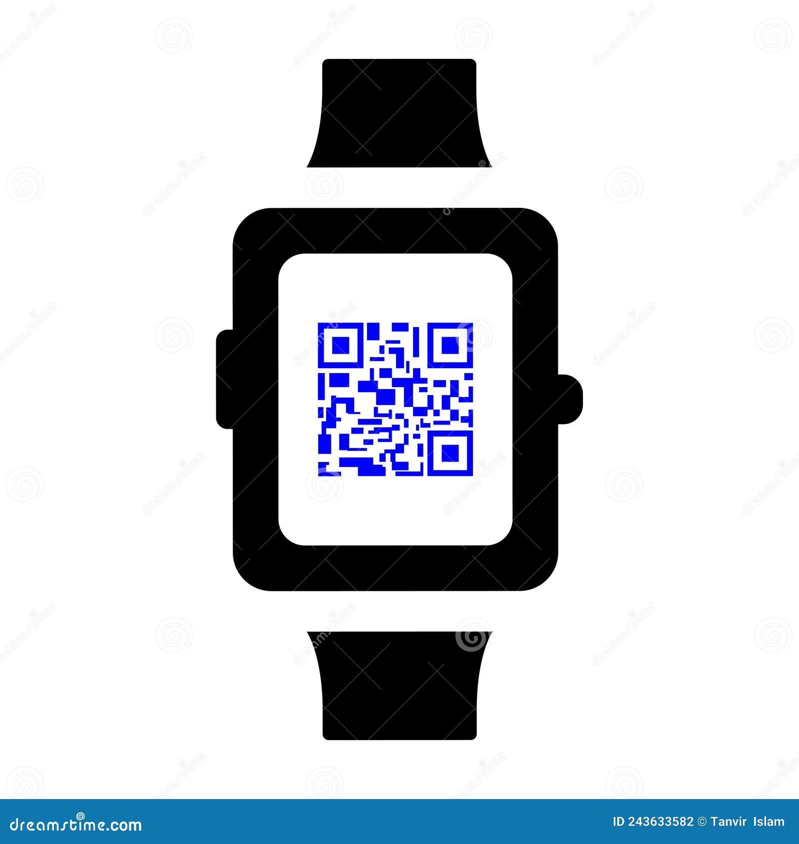 Qr code smart watch icon stock vector. Illustration of bangladesh ... Qr code smart watch icon stock vector. Illustration of bangladesh ...
