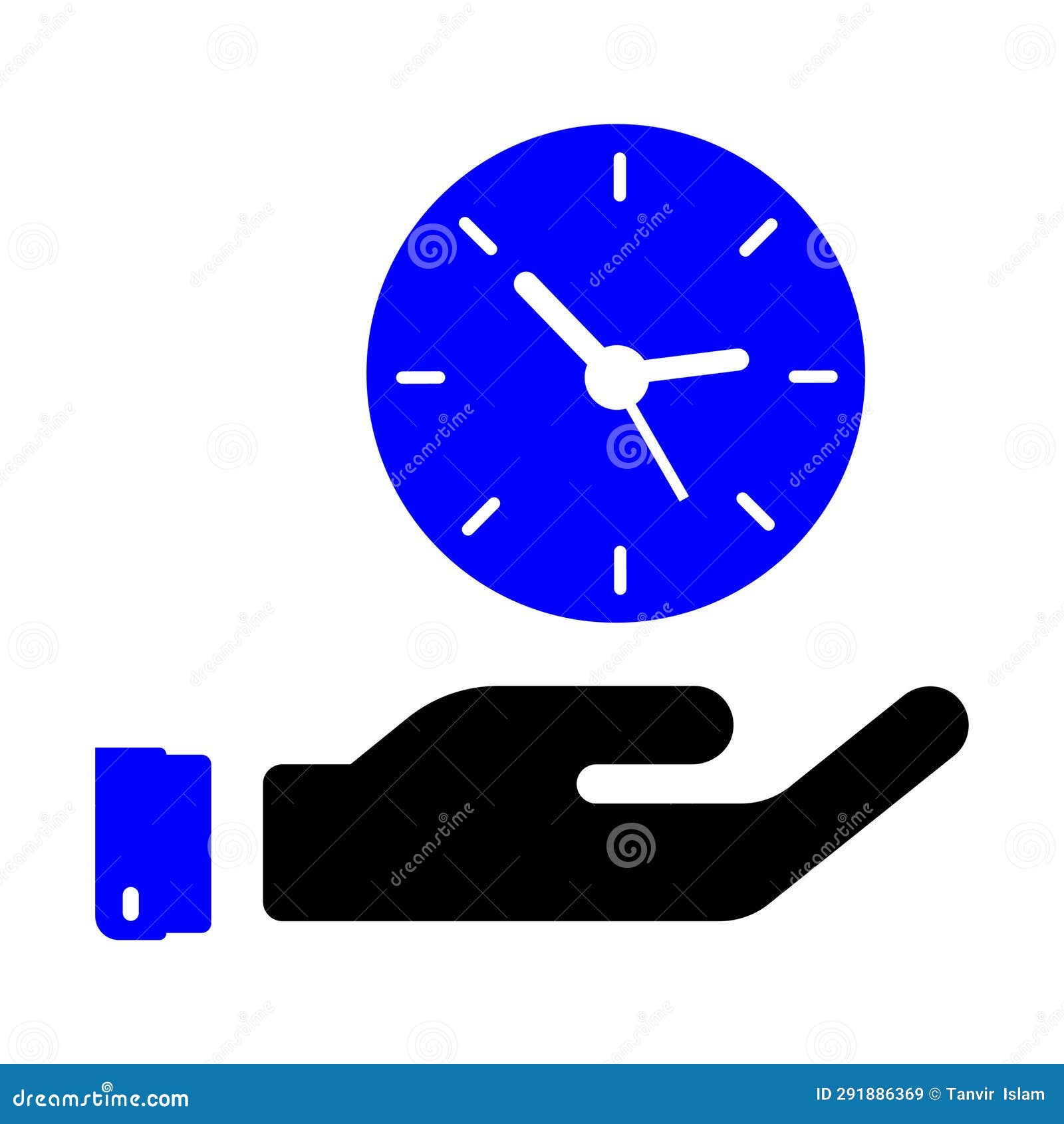 Save Time Icon stock vector. Illustration of time, optimize - 291886369