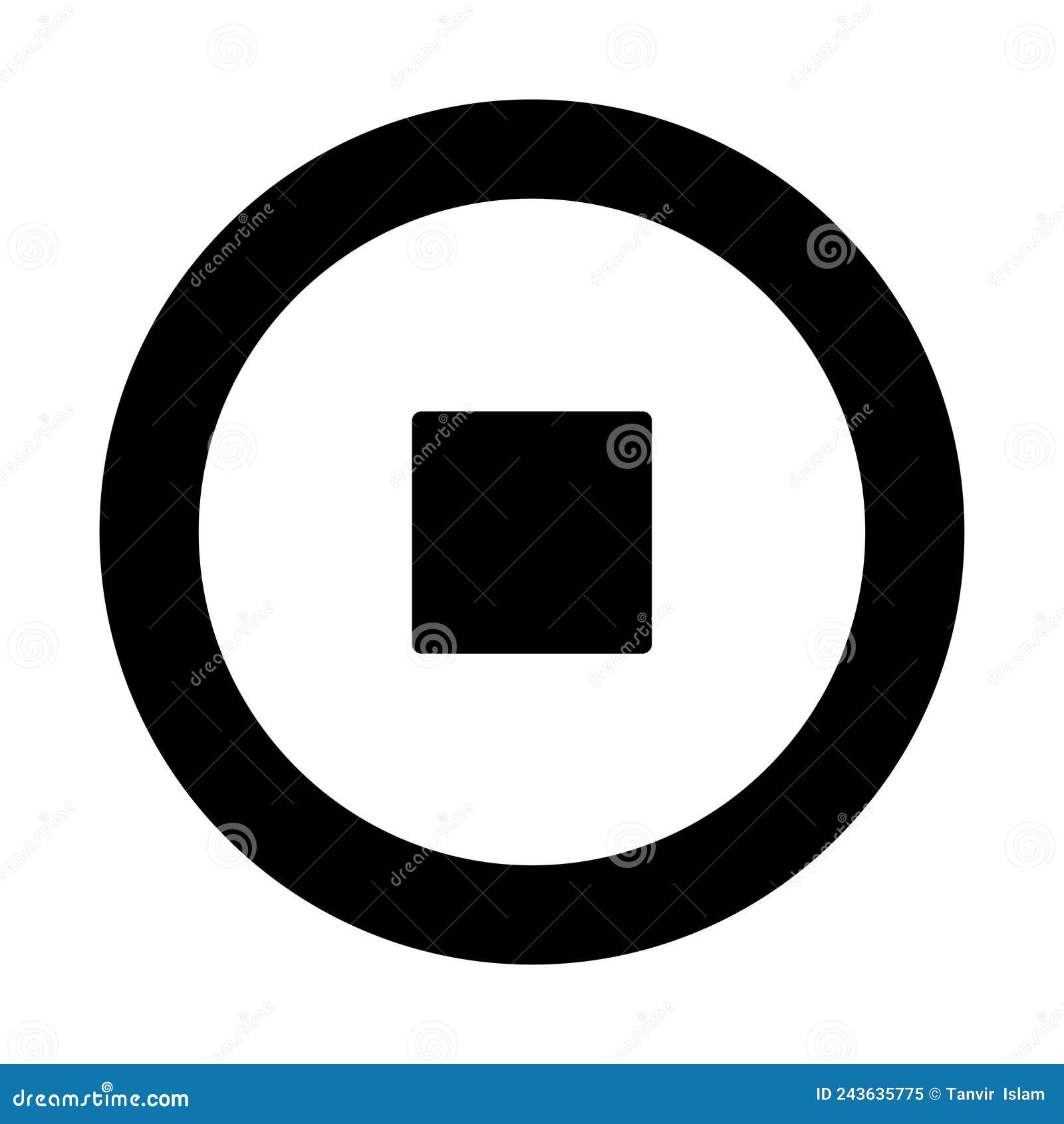 Stop Arrow Icon stock vector. Illustration of design - 243635775