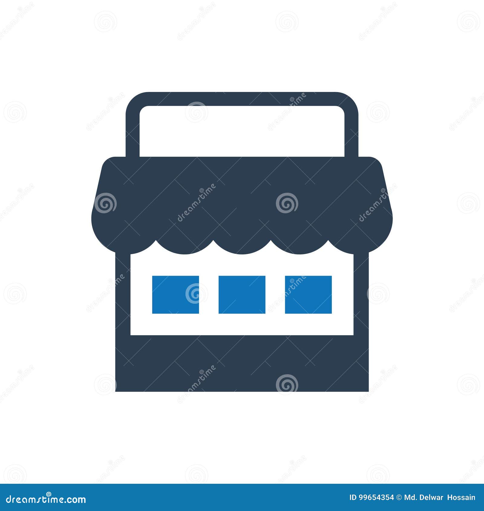 Storefront Icon stock vector. Illustration of symbol - 99654354