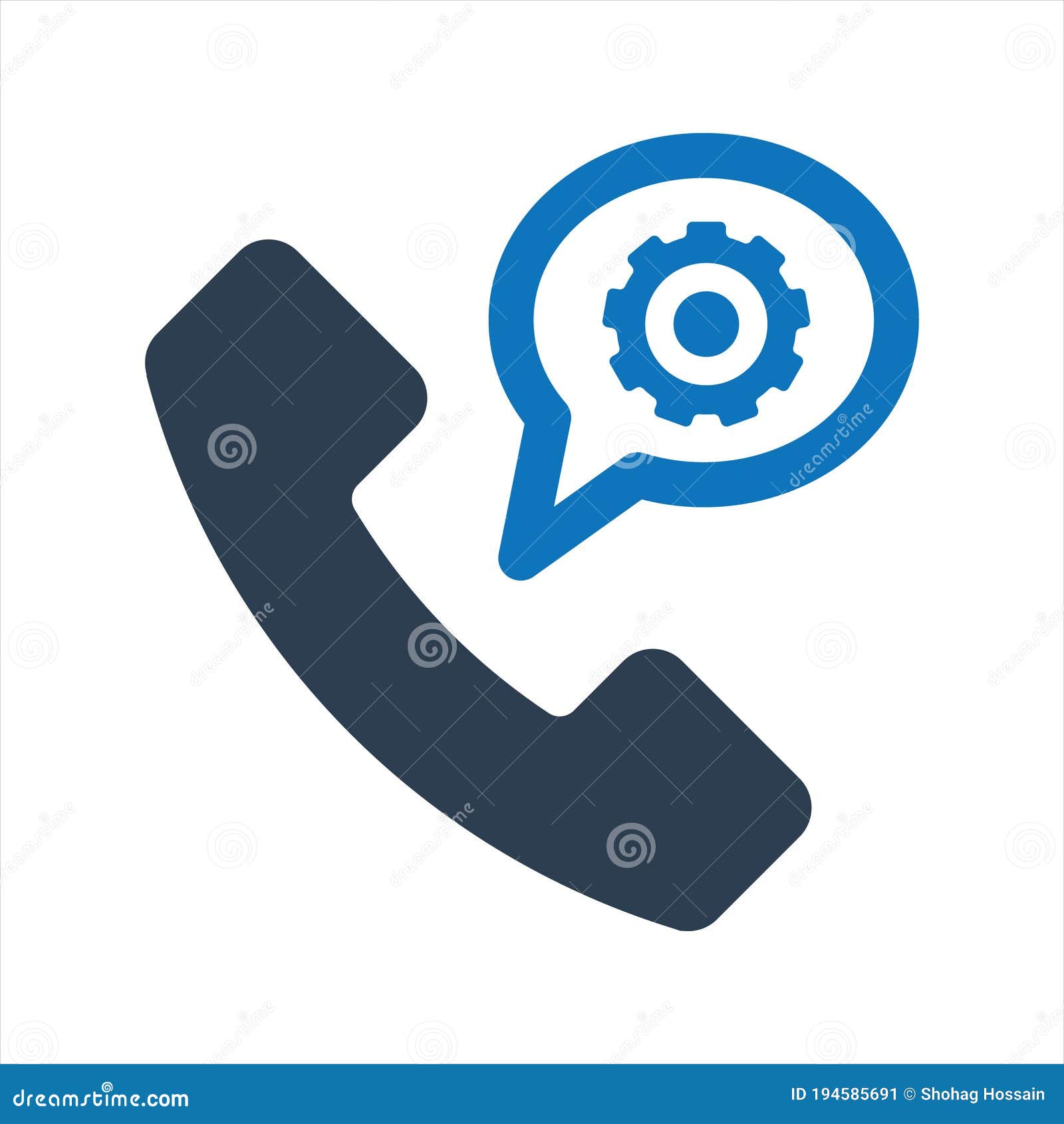 Support Icon. Call Setting Icon Stock Vector - Illustration of tool ...