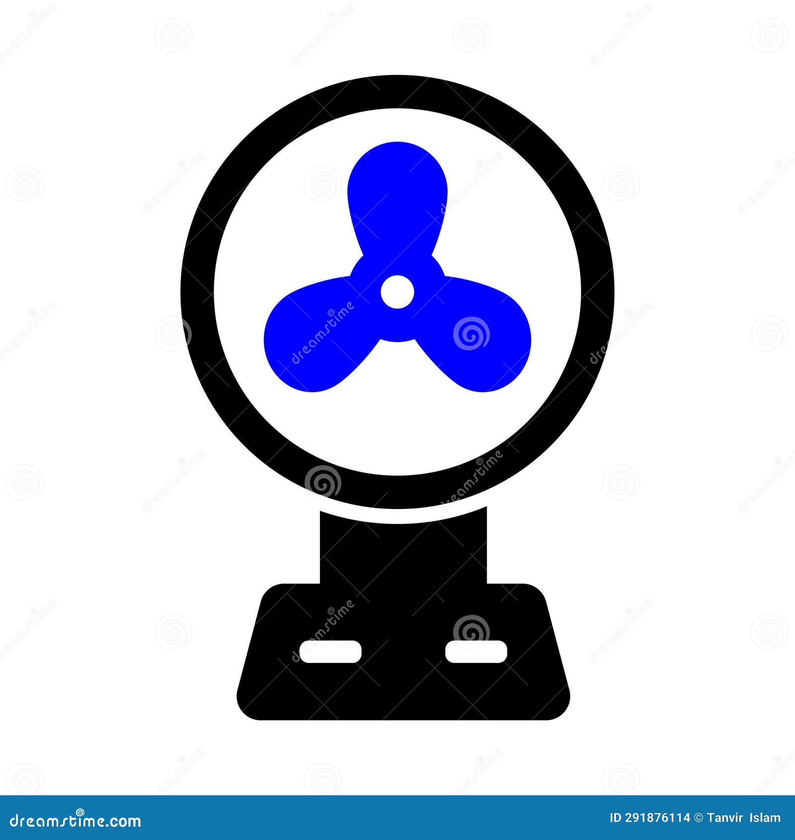 Table Fan Icon stock illustration. Illustration of meticulously - 291876114