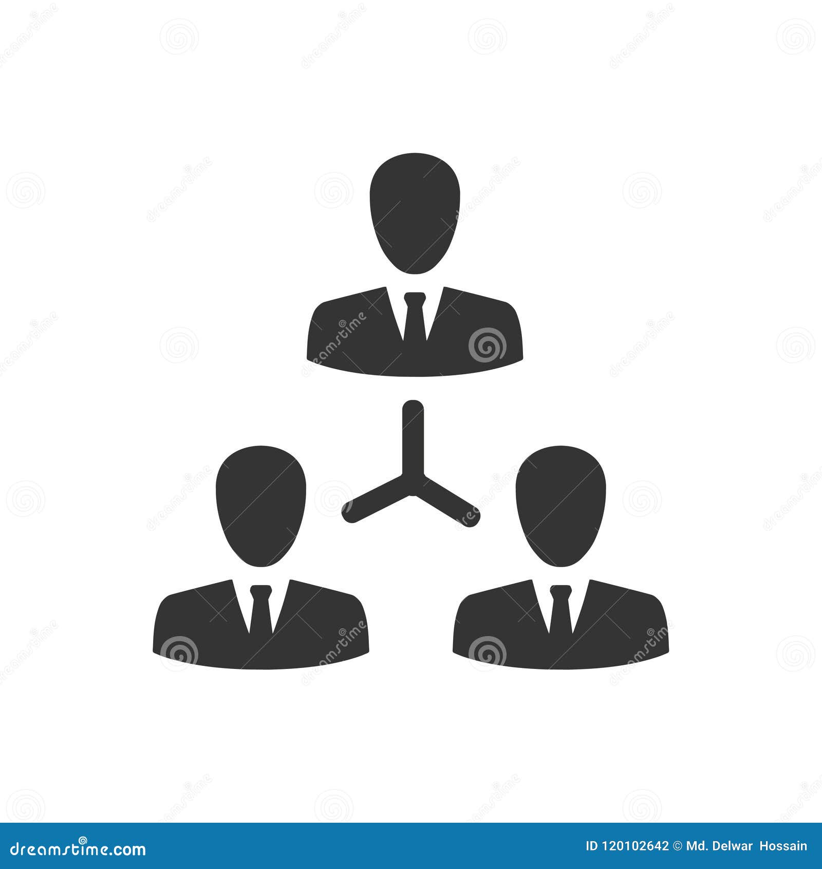 Teamwork, Communication Icon Stock Vector - Illustration of businessman ...