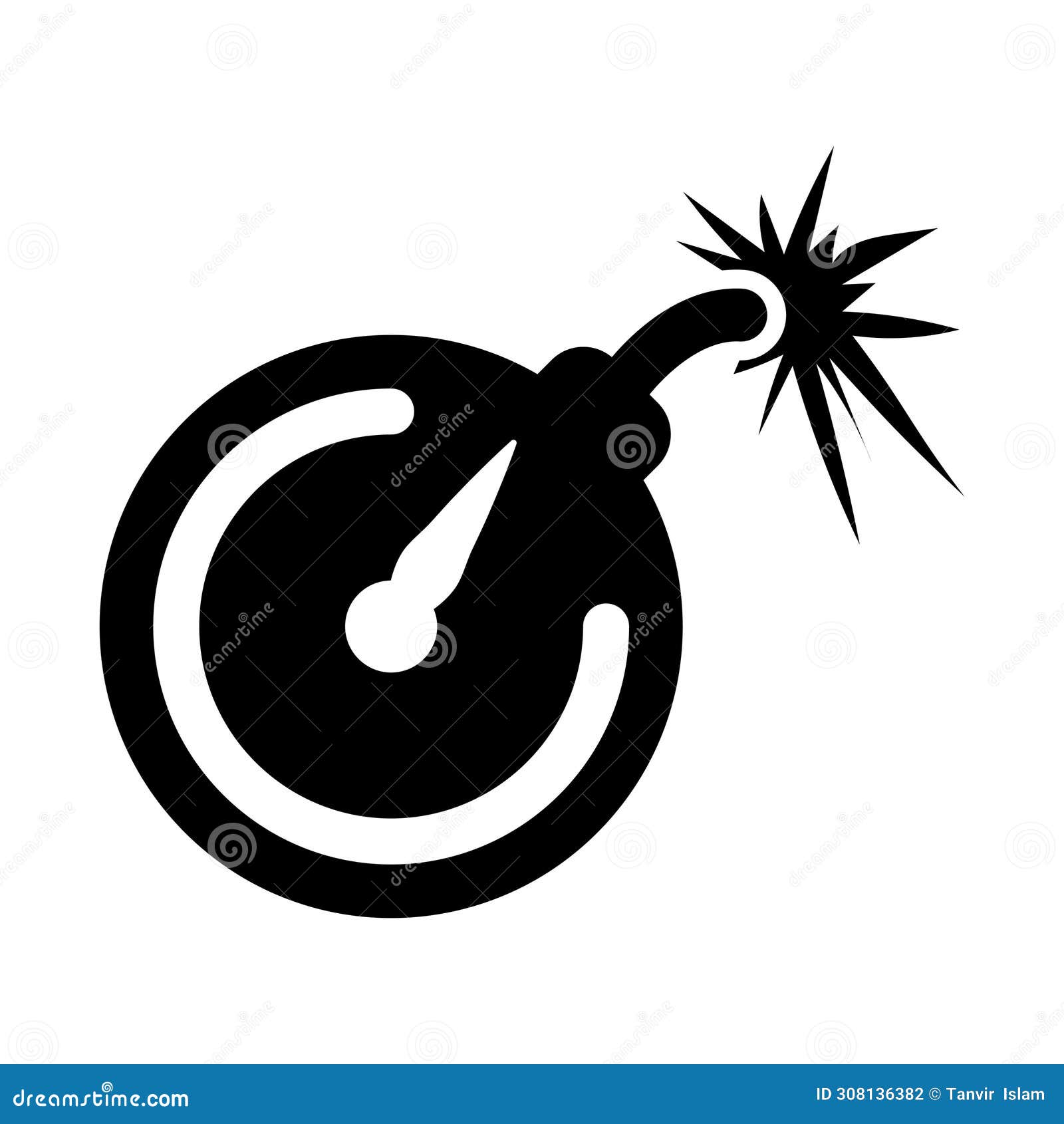 Time Bomb Icon stock vector. Illustration of symbol - 308136382