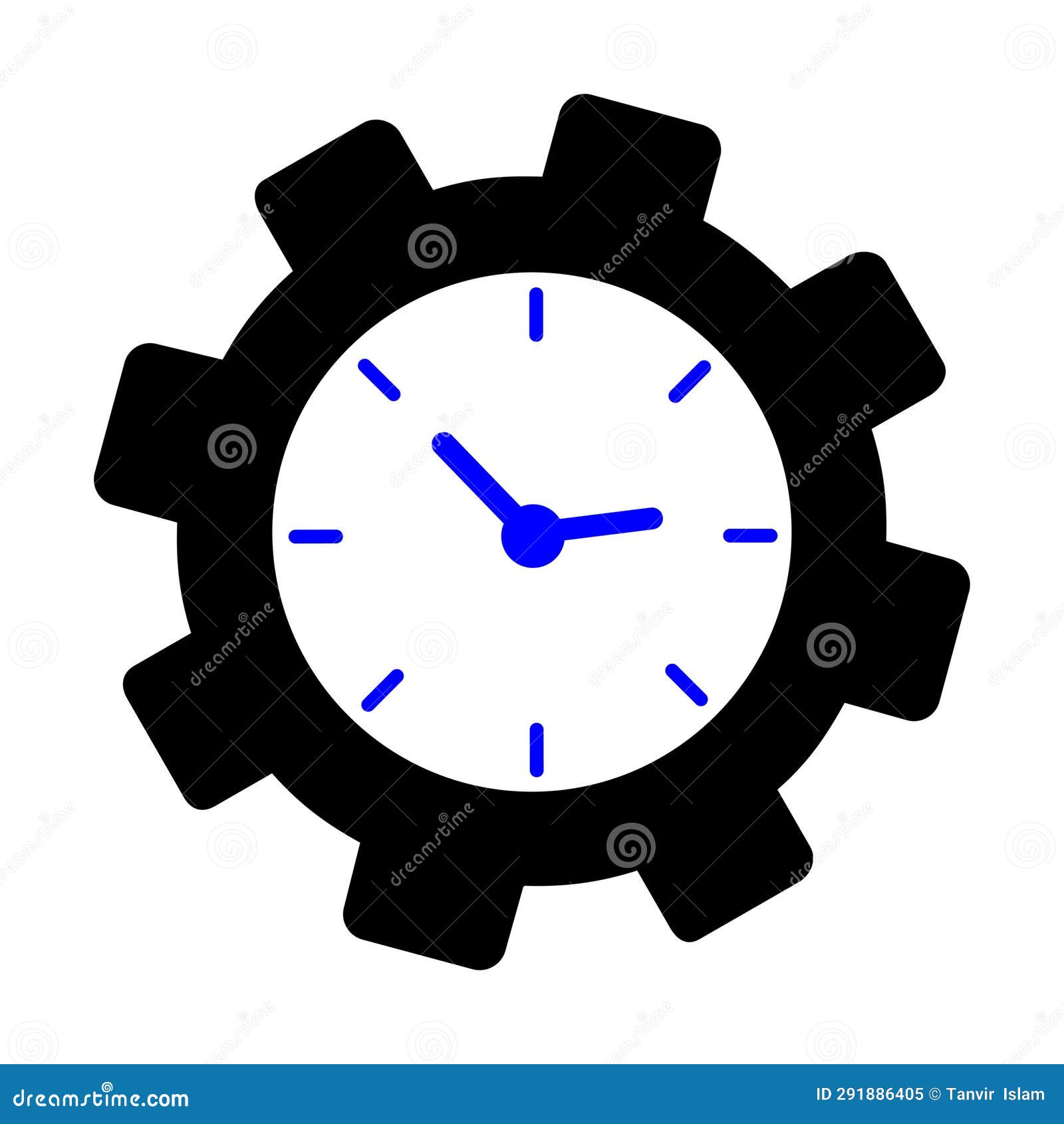 Time Management Icon stock vector. Illustration of vector - 291886405