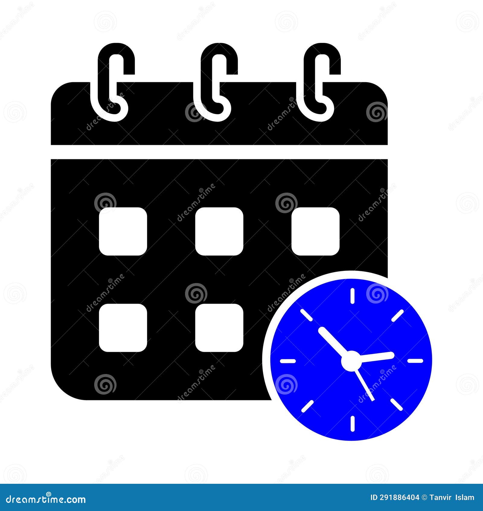 Time Schedule Icon stock illustration. Illustration of schedule - 291886404