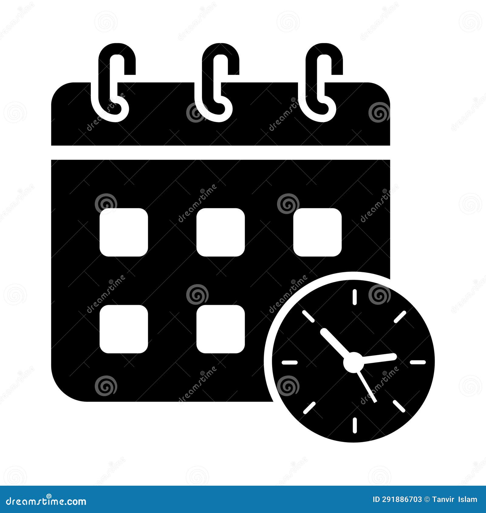 Time Schedule Icon stock vector. Illustration of meticulously - 291886703