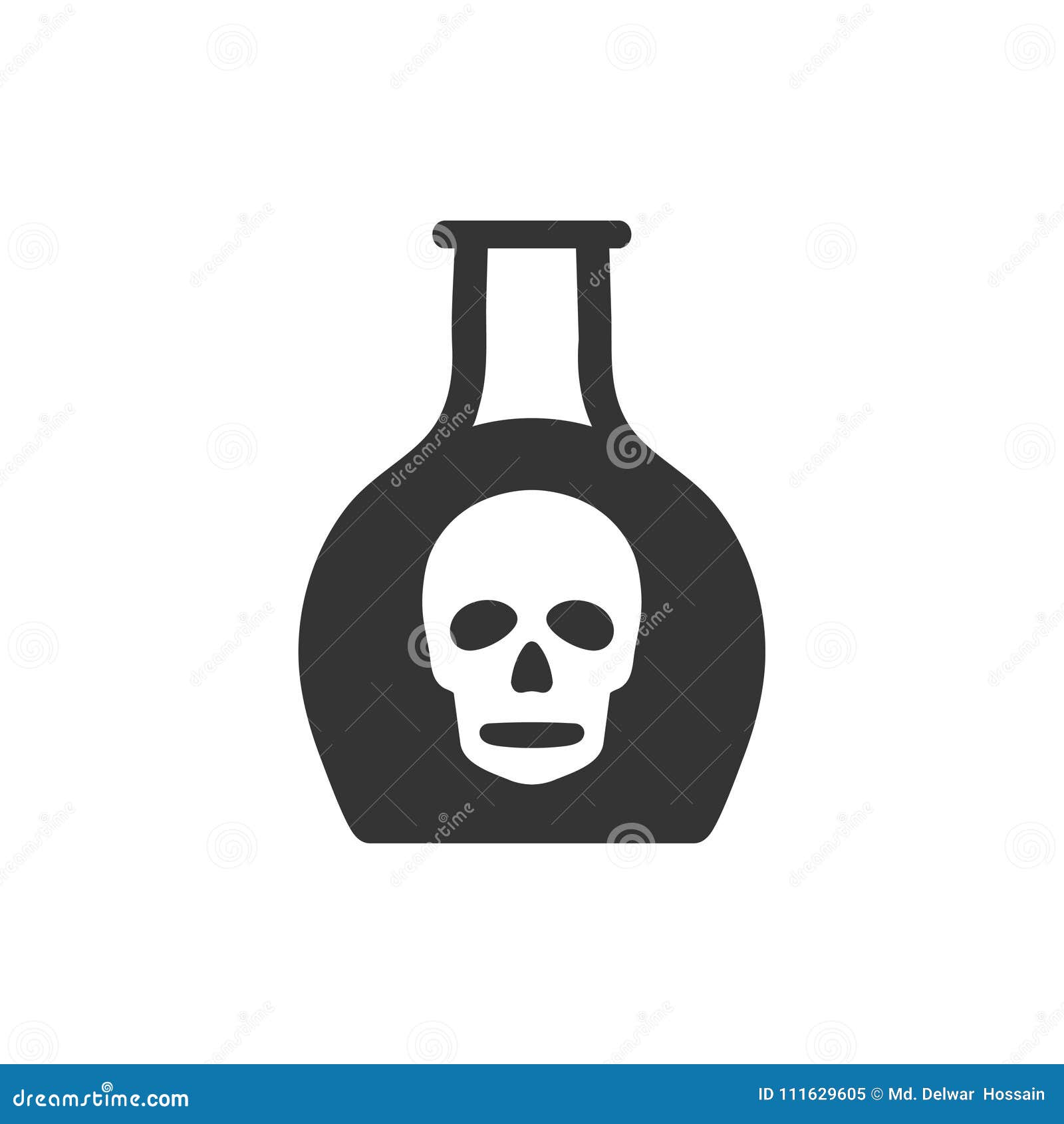 Toxic Icon stock vector. Illustration of poison, liquid - 111629605