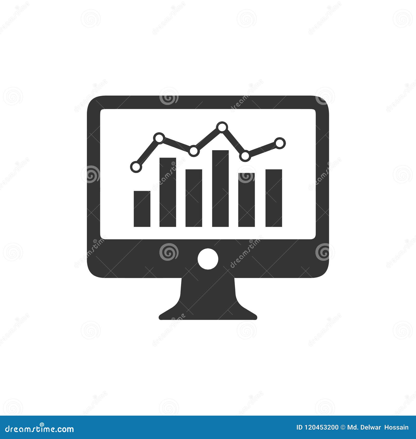 Traffic Analysis Icon stock vector. Illustration of diagram - 120453200