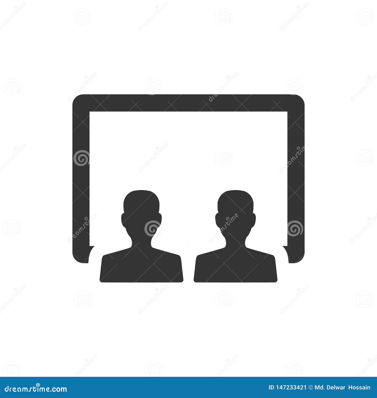 Training classroom icon stock vector. Illustration of training - 147233421