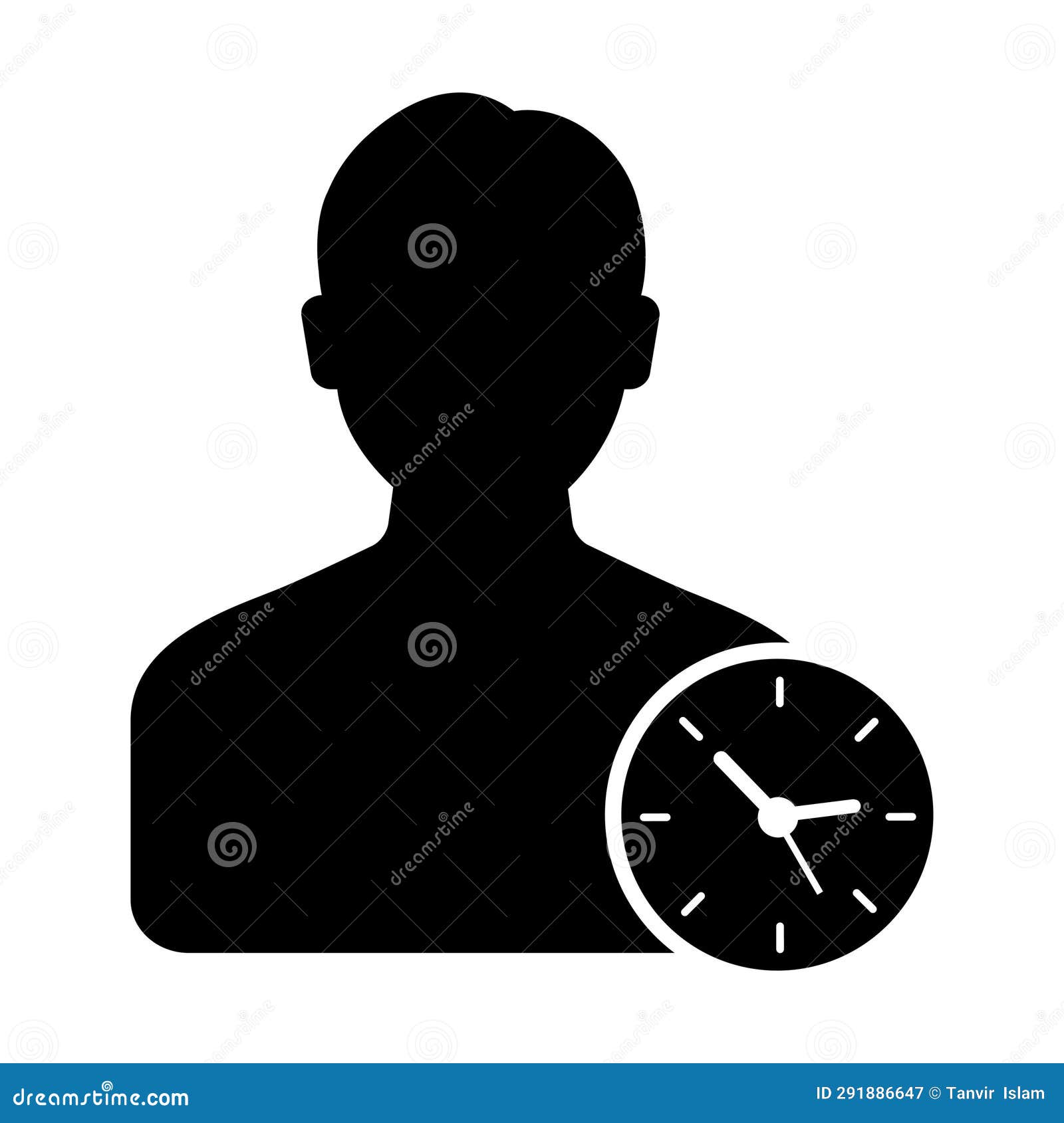 Wait Icon stock vector. Illustration of sign, businessman - 291886647