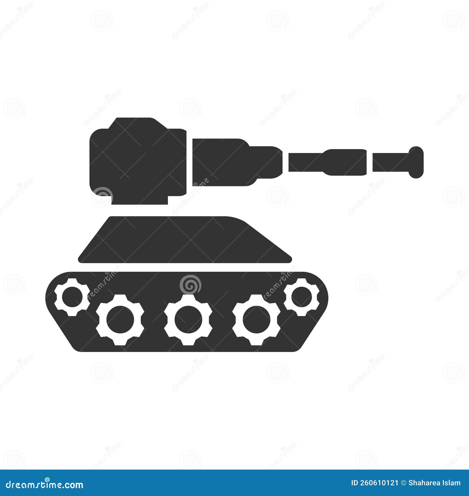War tank icon stock vector. Illustration of battle, weapons - 260610121