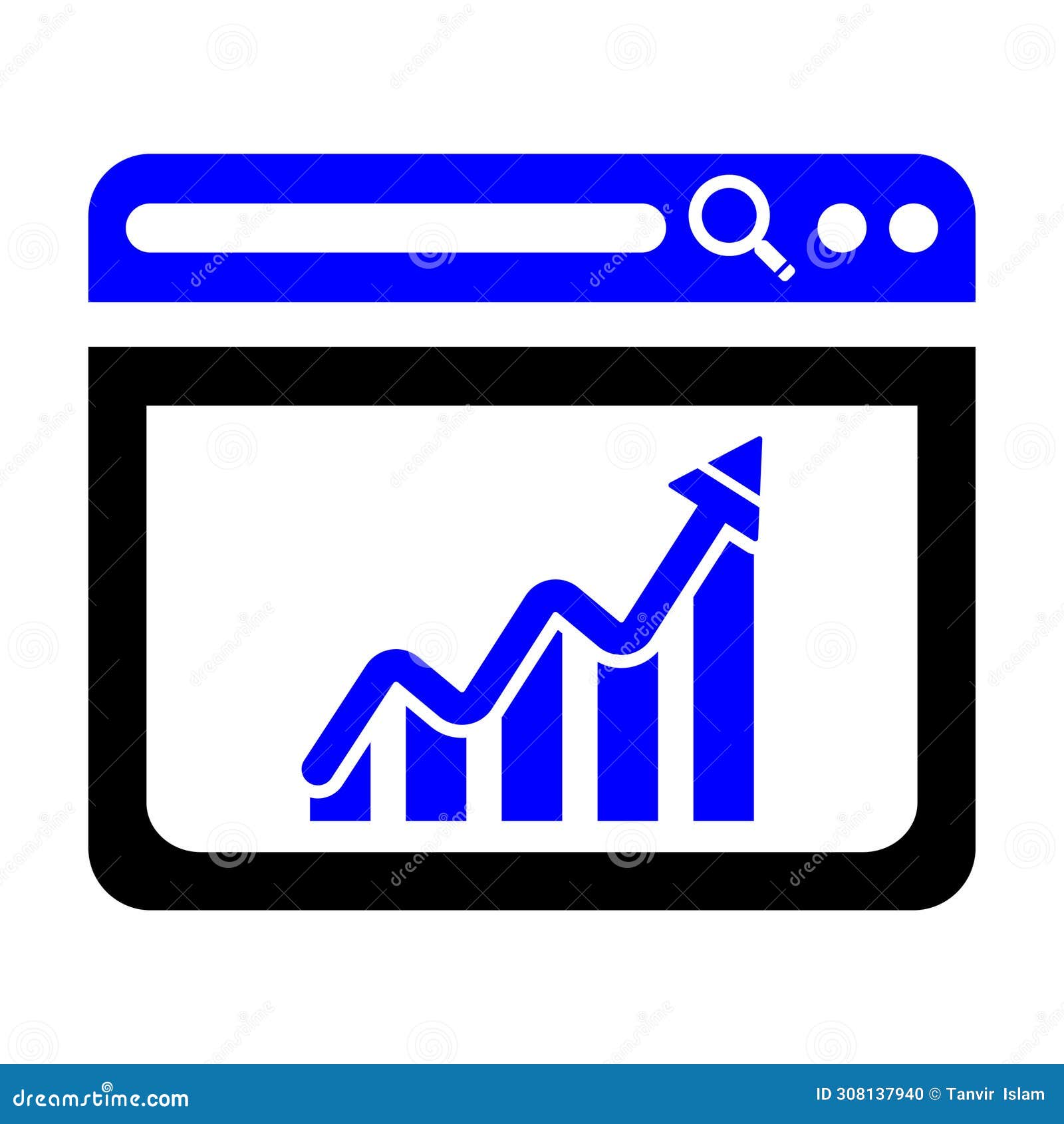 Web Traffic Icon stock vector. Illustration of vector - 308137940
