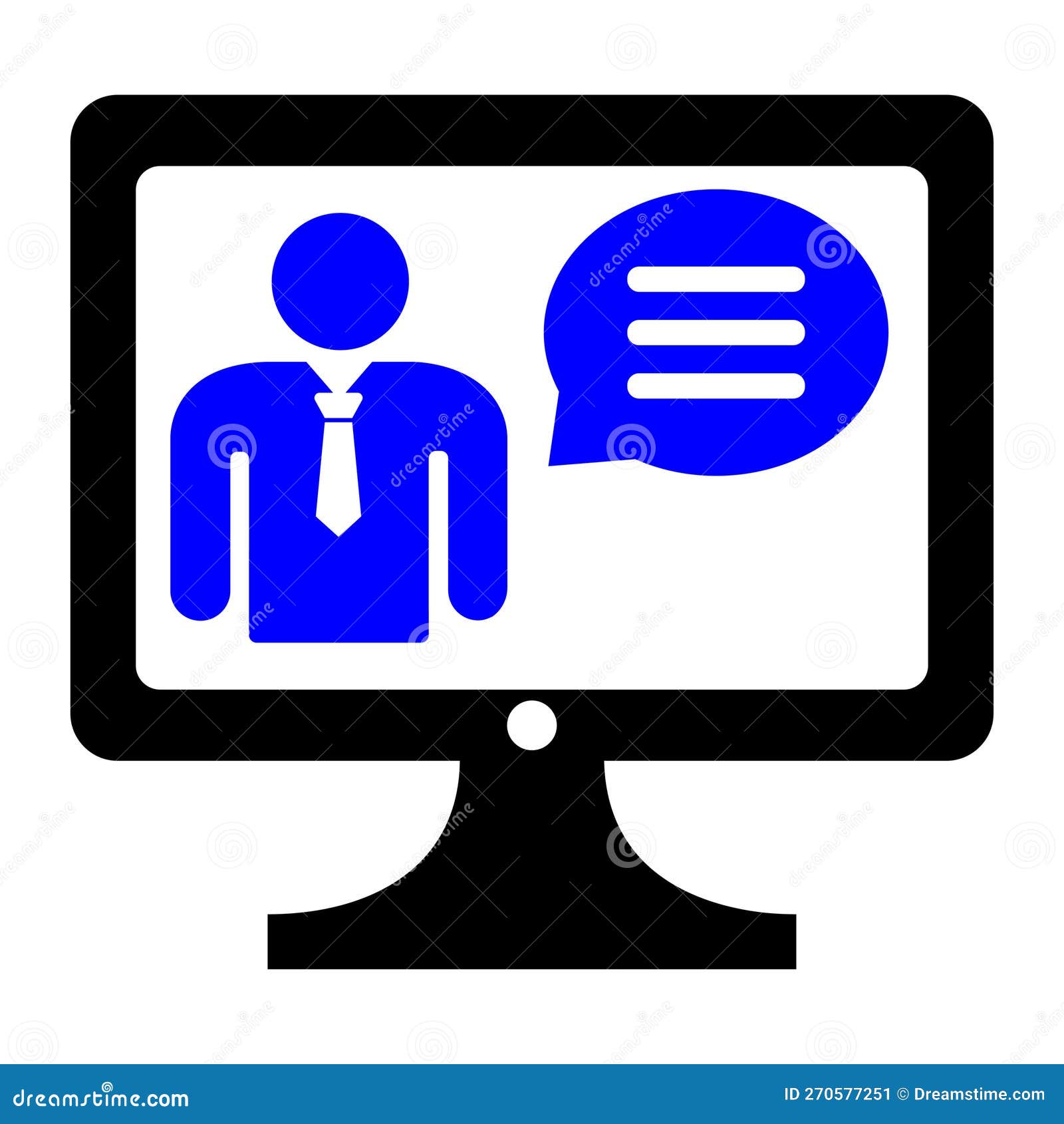 Webinar Icon stock vector. Illustration of session, graphic - 270577251