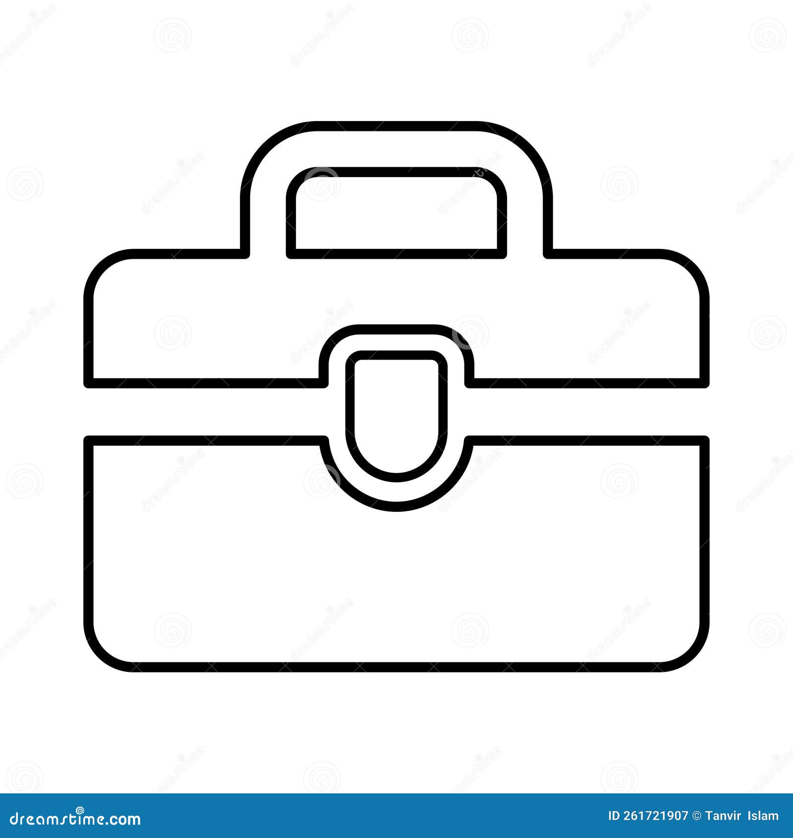 Work Icon in Line Style stock illustration. Illustration of android ...