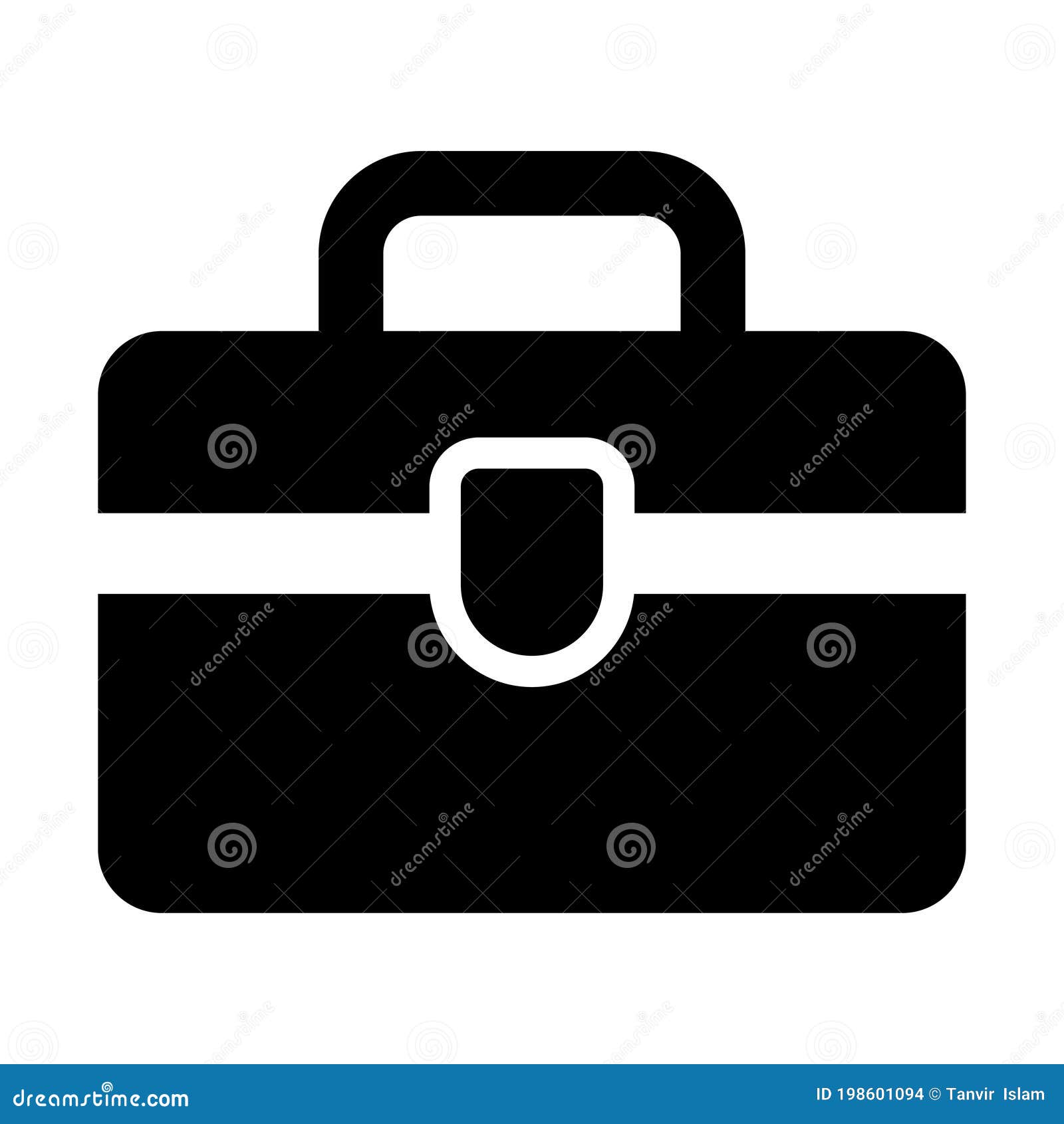 Work Vector Icon stock vector. Illustration of suitcase - 198601094