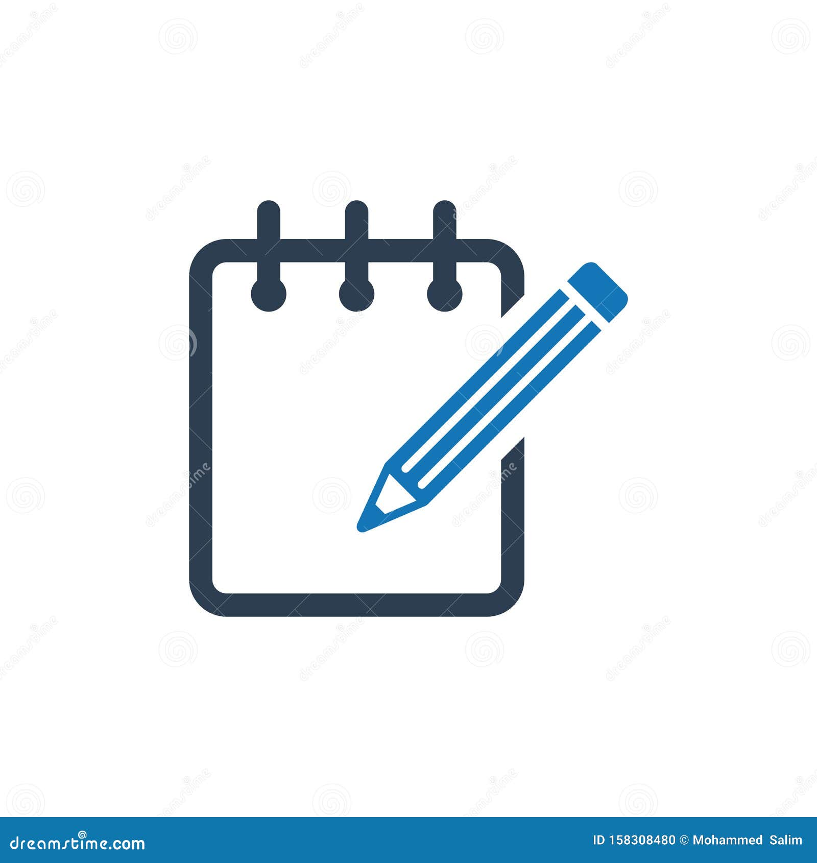 Write Note Icon. Vector Graphics Stock Vector - Illustration of message ...