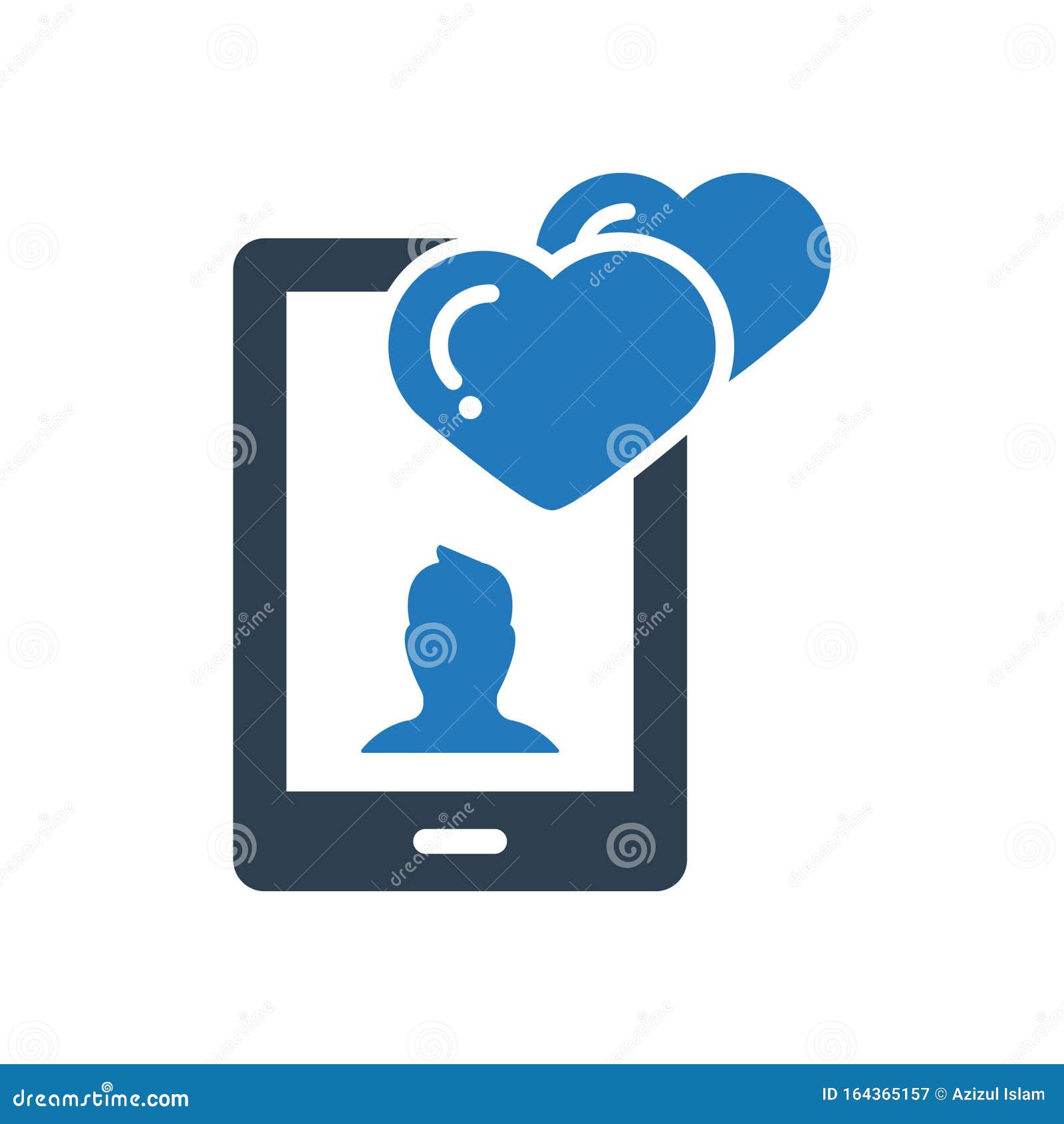 Mobile chatting app icon. stock vector. Illustration of chatting ...