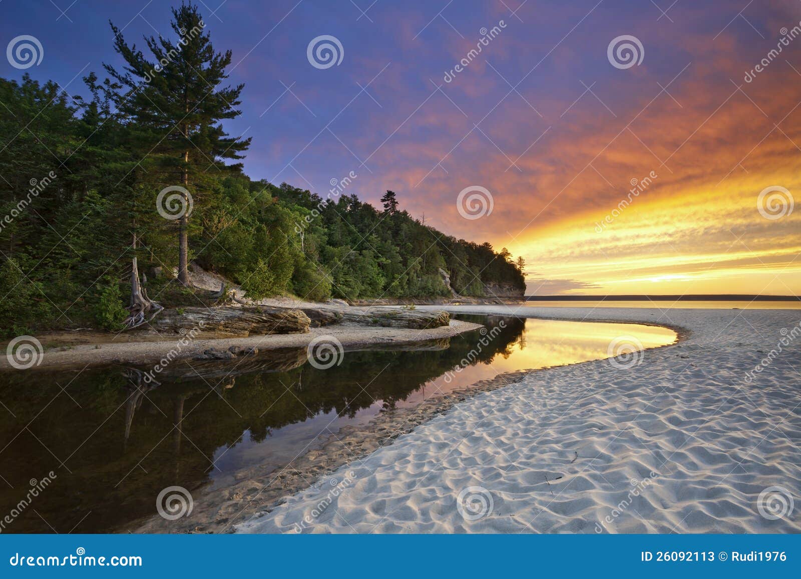 Beautiful Michigan Landscape. Stock Image - Image of country, pictured ...