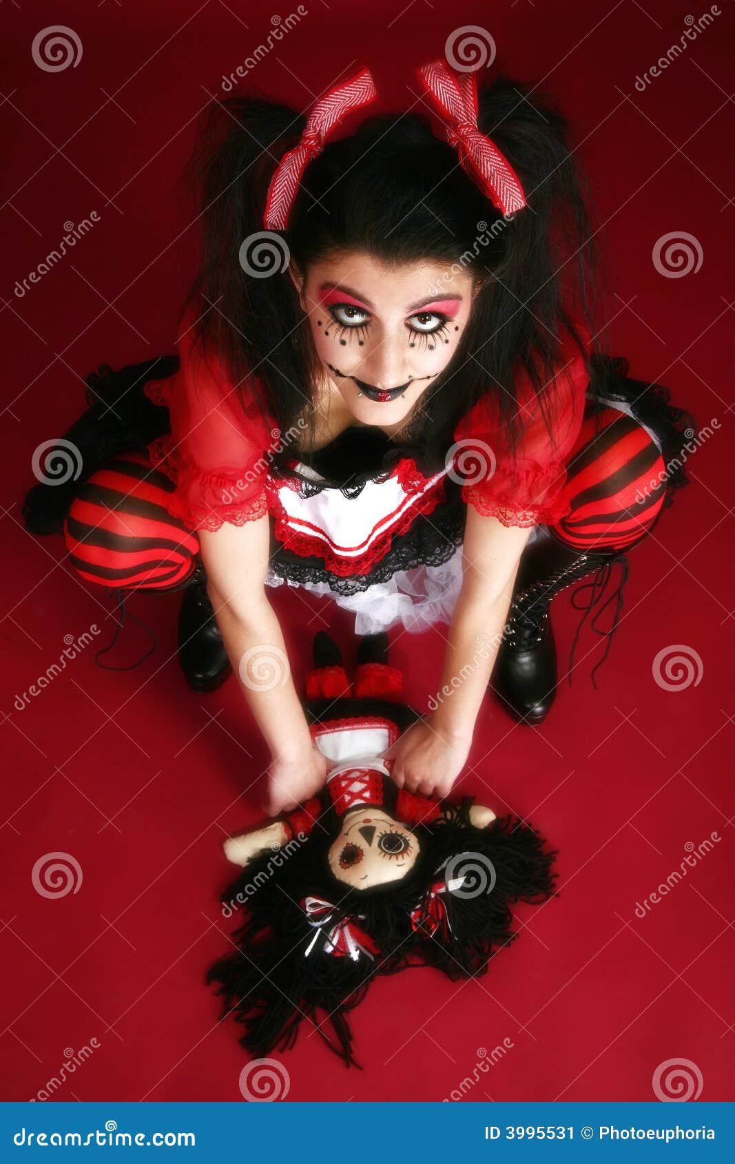 Beautiful Middle Eastern Goth Doll Stock Image - Image of facial ...