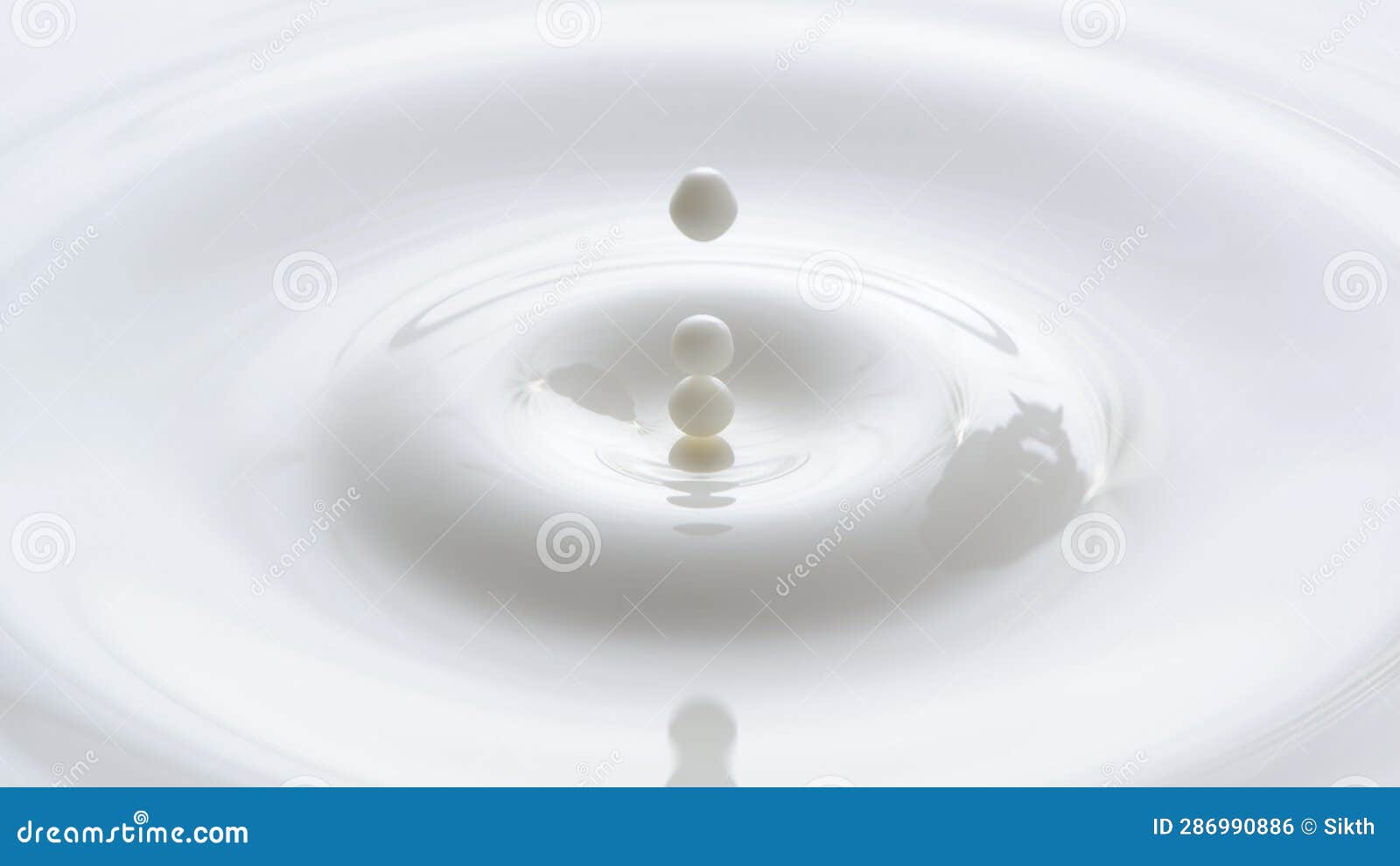 Beautiful Milk Drops Macro stock photo. Image of shape - 286990886