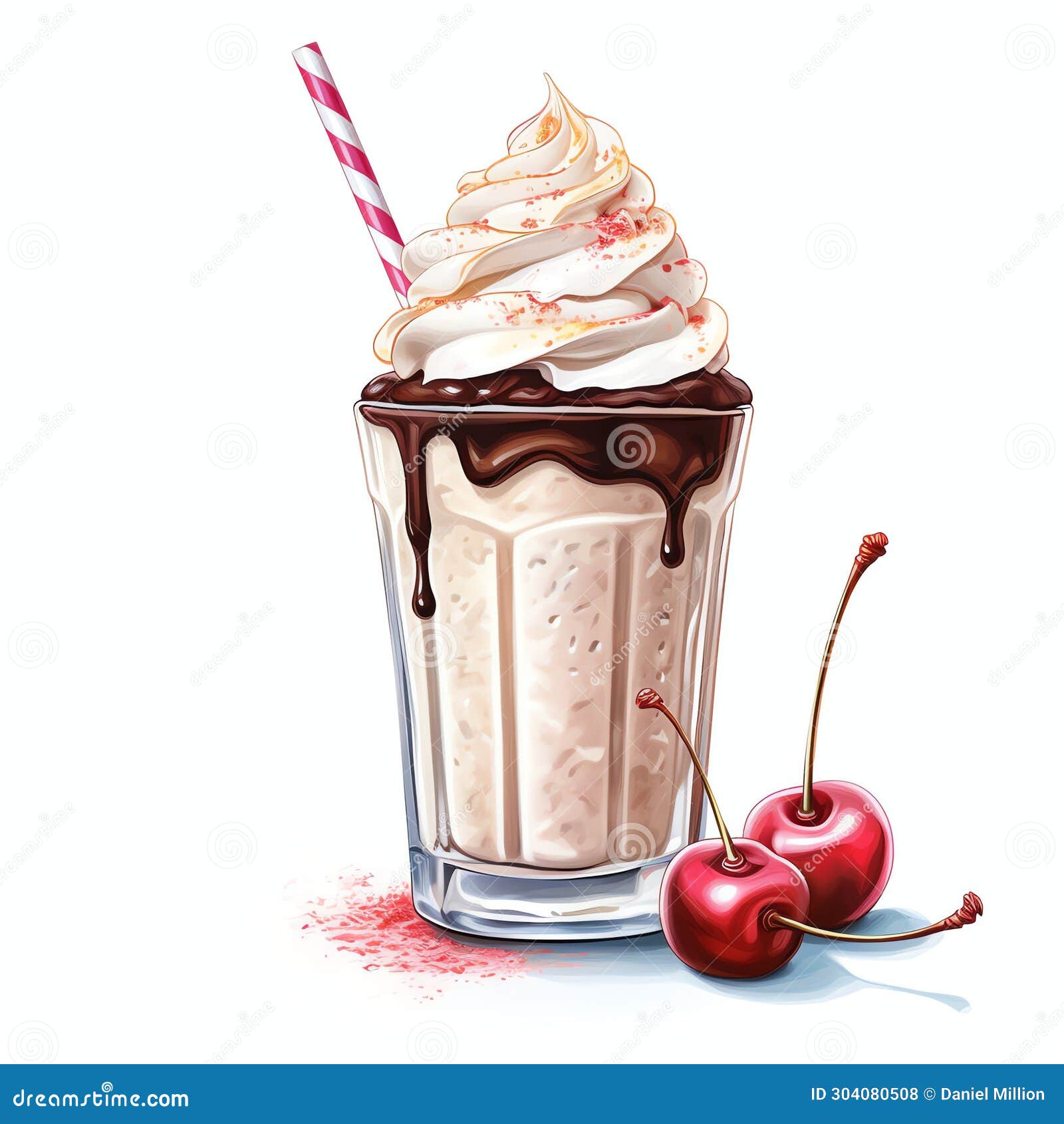 Beautiful Milkshake Machine Clipart Illustration | CartoonDealer.com ...