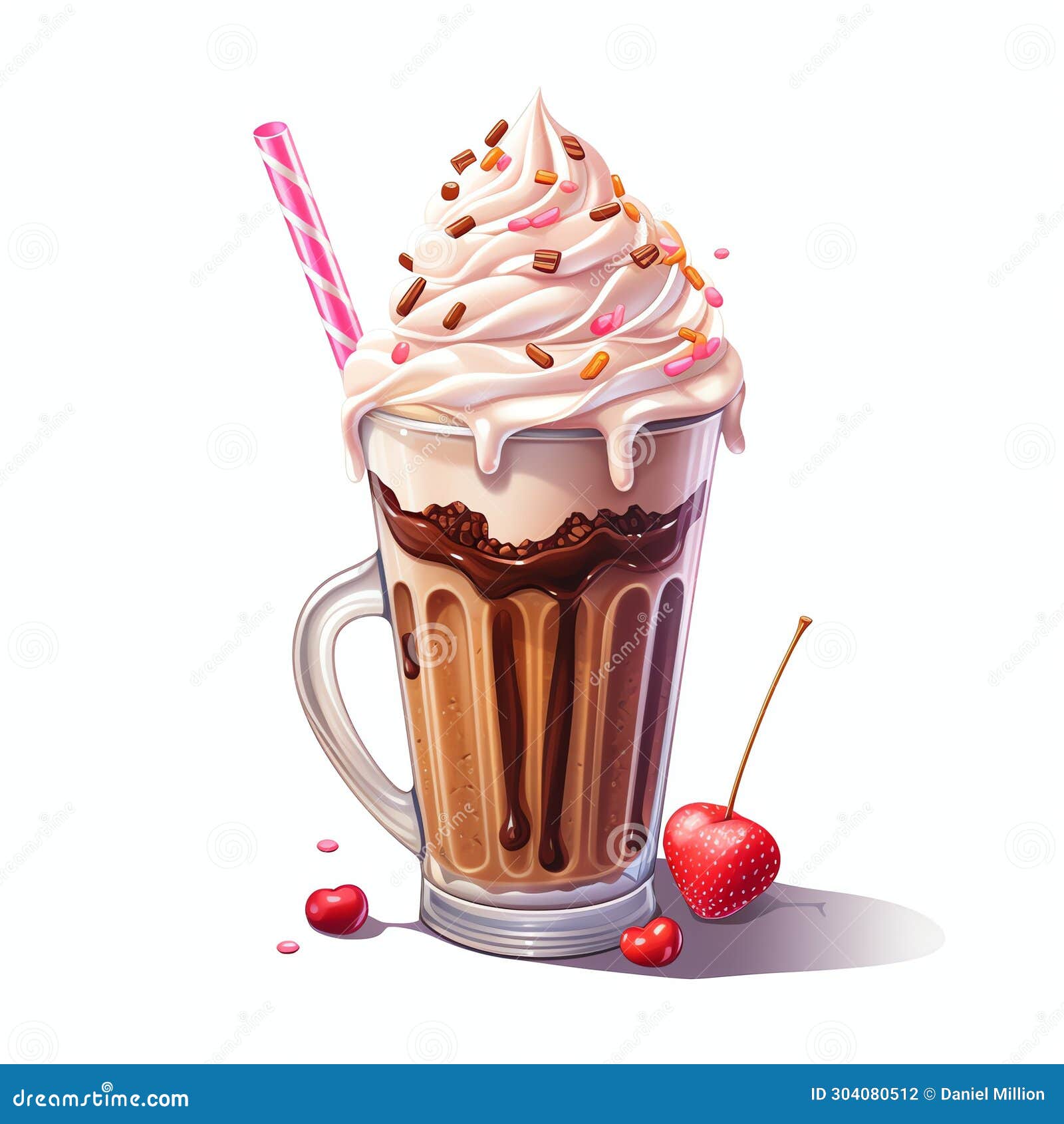 Beautiful Milkshake Clipart Illustration Royalty-Free Cartoon ...