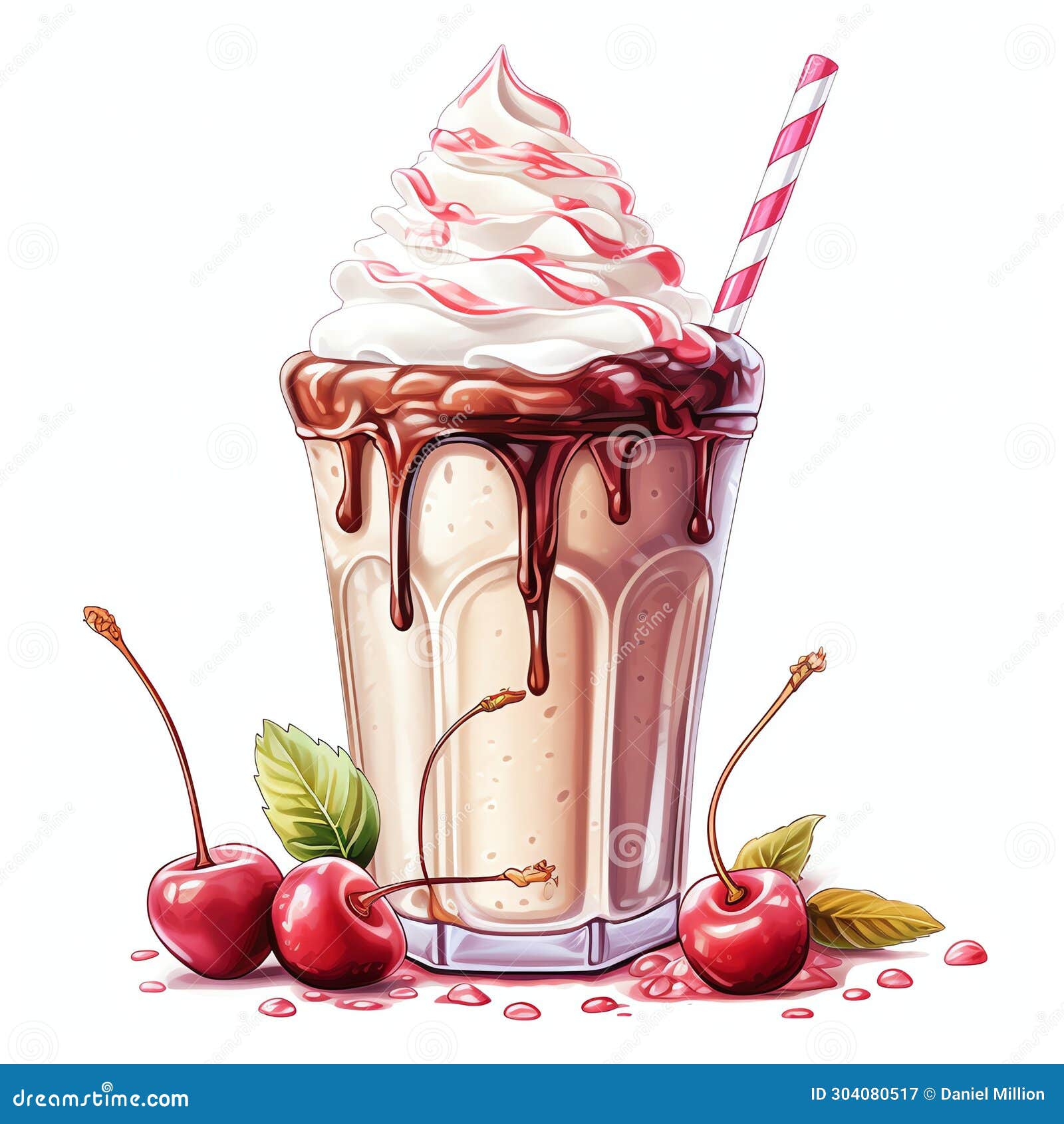 Beautiful Milkshake Machine Clipart Illustration | CartoonDealer.com ...
