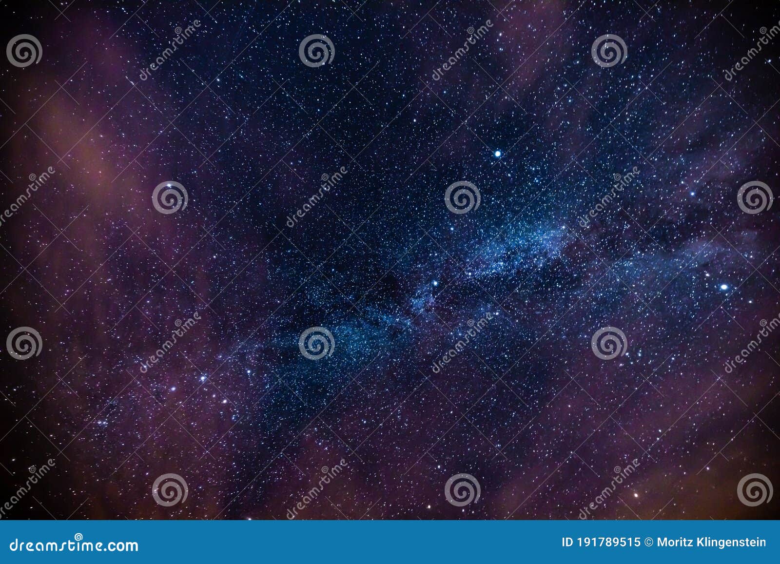 Beautiful Milky Way on a Starry Night Stock Image - Image of night ...