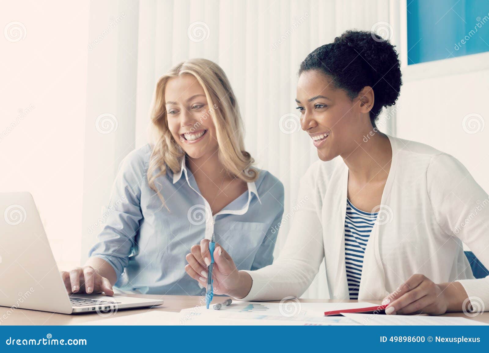 Beautiful Minds Work Together Stock Photo - Image of corporate ...