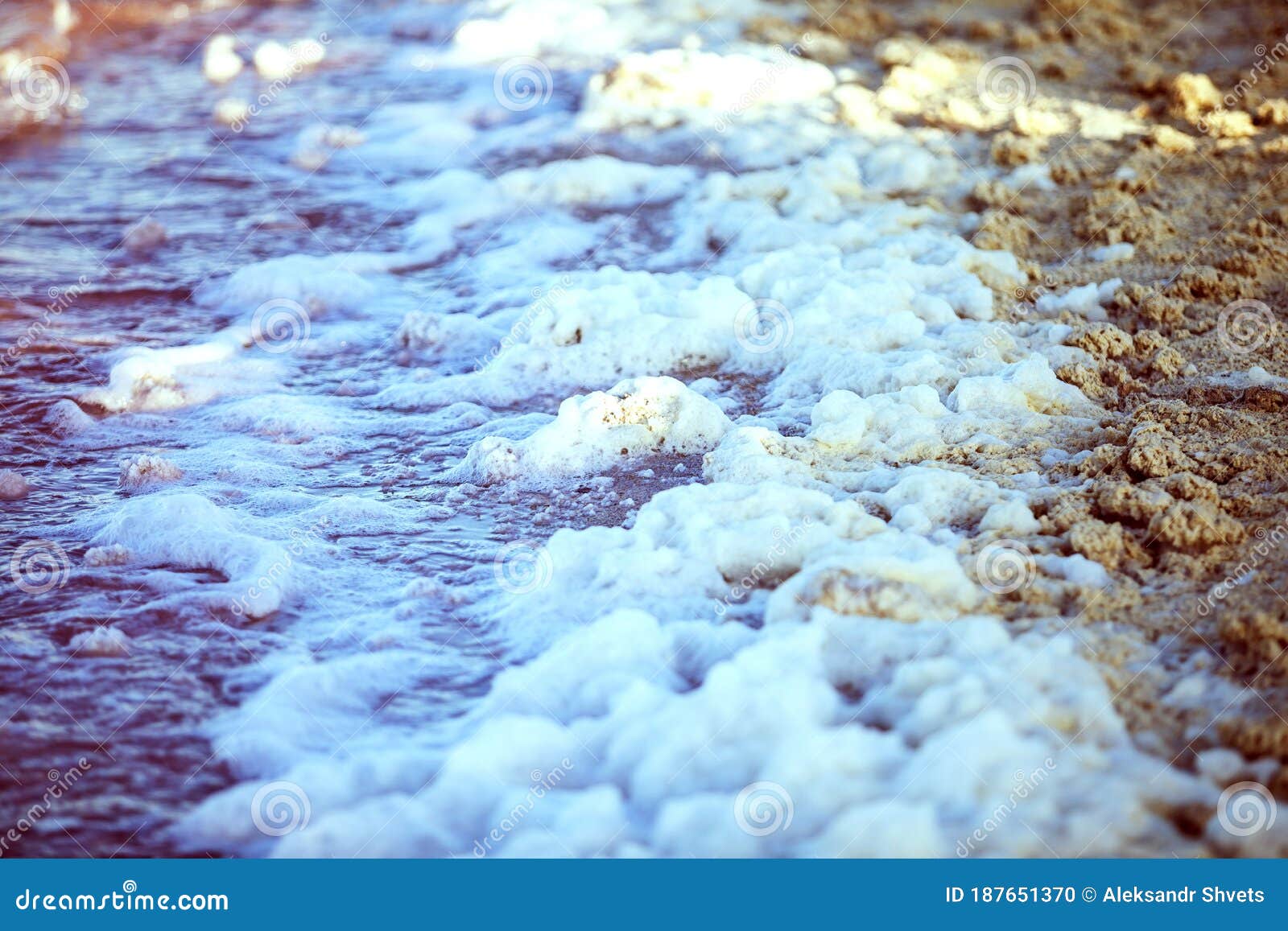 Beautiful Mineral Lake with Salt Stock Photo - Image of tourism ...