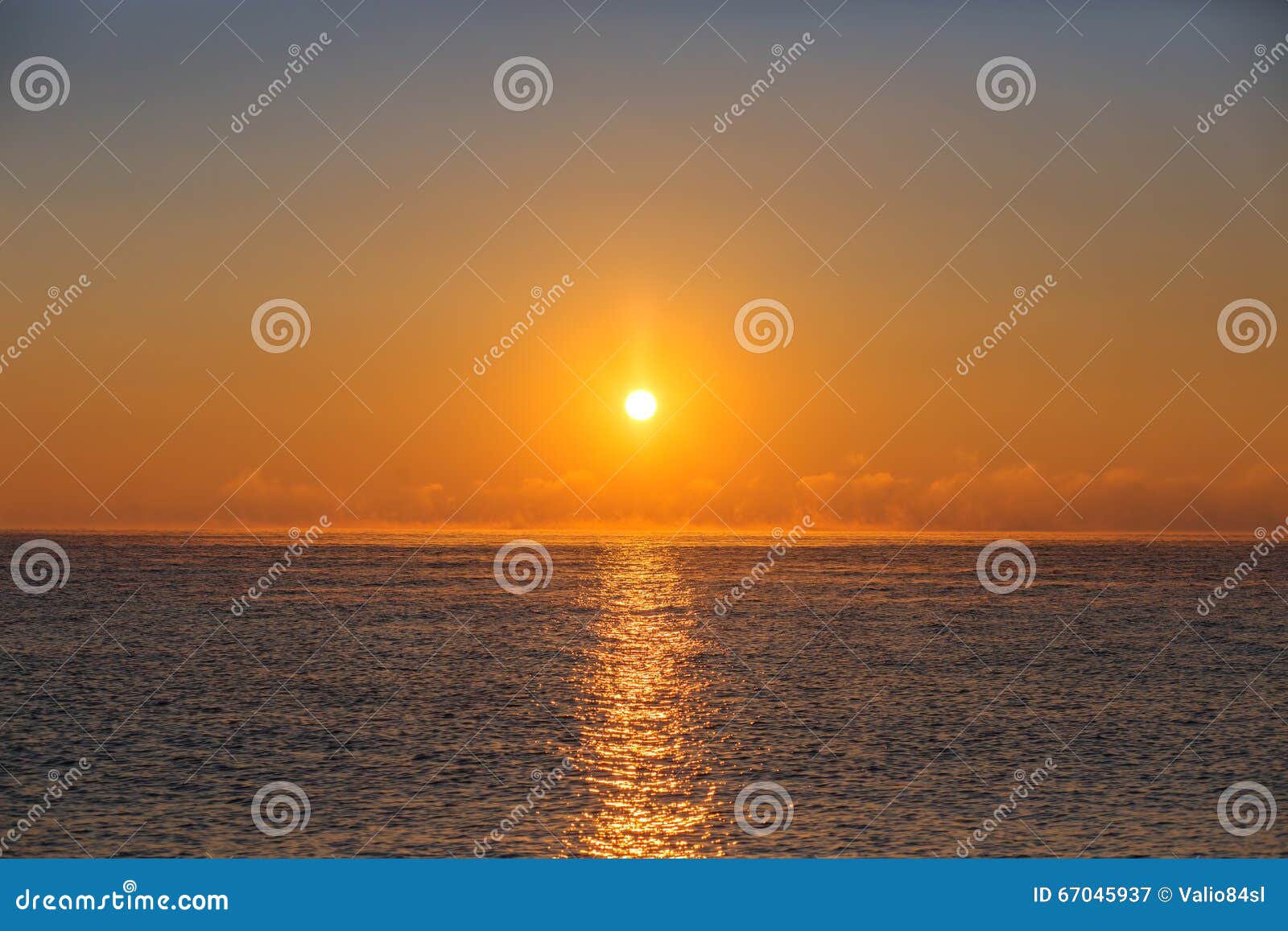 Beautiful Mist Over the Sea Stock Image - Image of cloudscape, horizon ...
