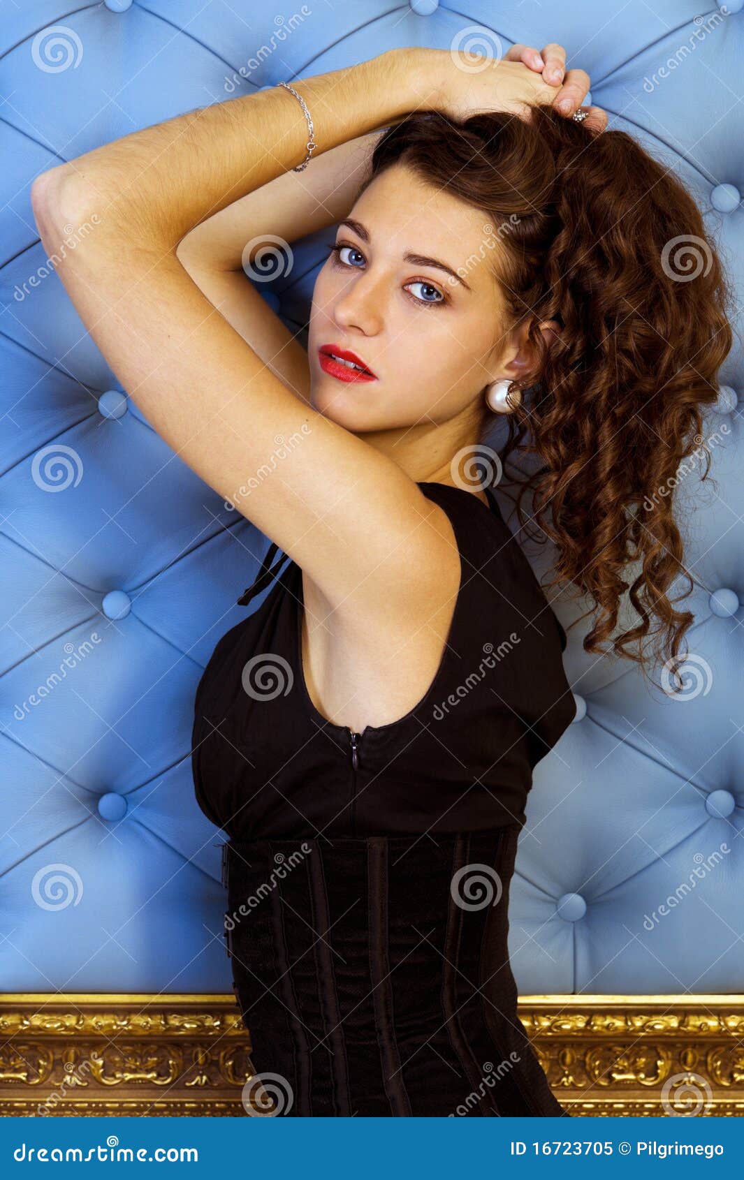 Beautiful model stock image. Image of hair, portrait - 16723705