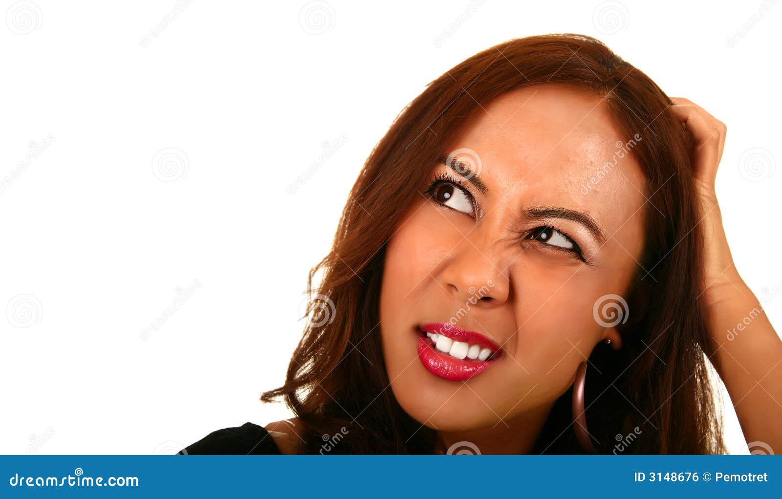 Beautiful Model Confused stock photo. Image of beautiful - 3148676