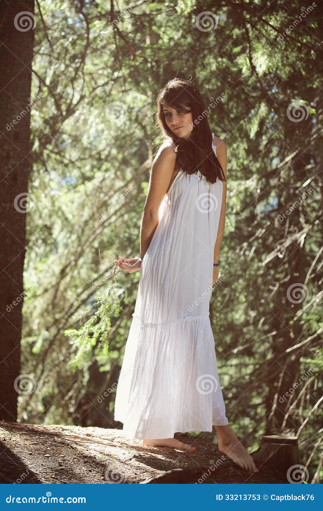 Beautiful Model in Elegant Pose Stock Image - Image of young, summer ...