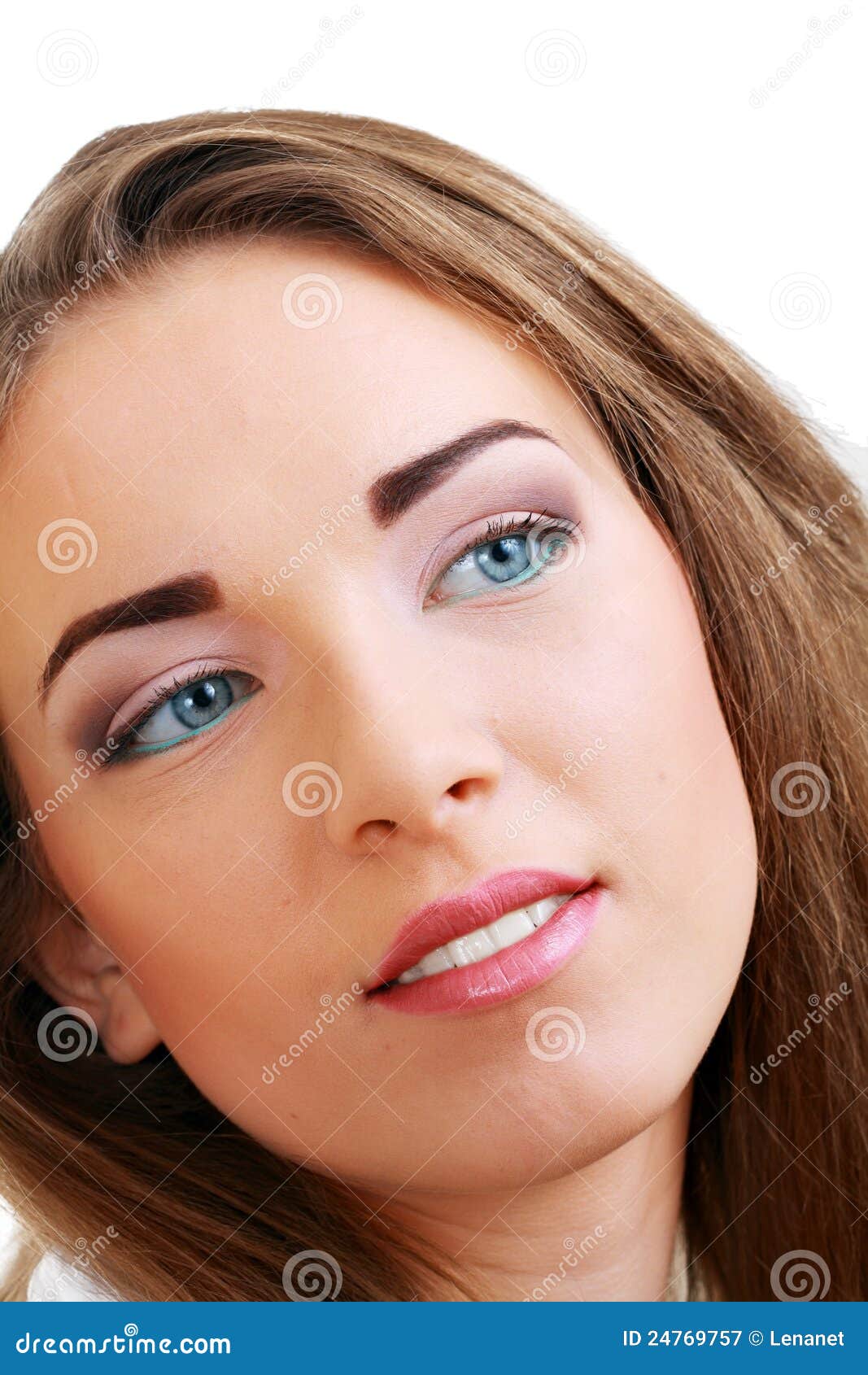 Beautiful model face stock image. Image of people, happy - 24769757