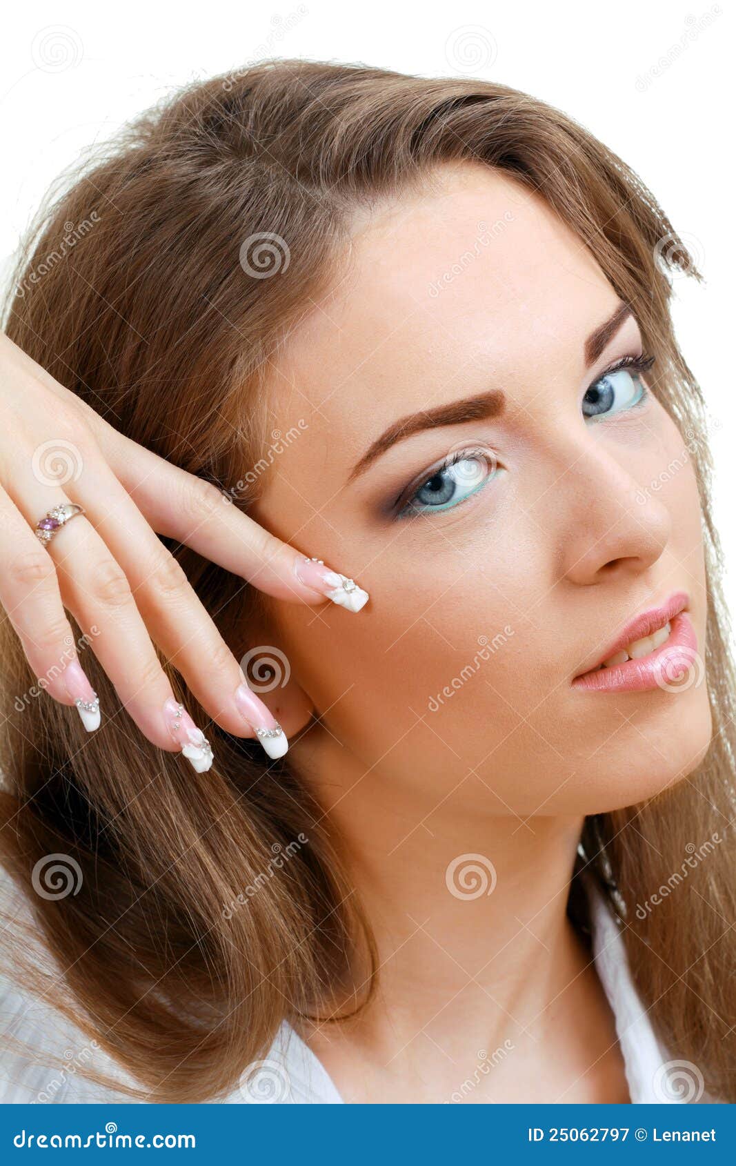 Beautiful model face stock image. Image of attractive - 25062797