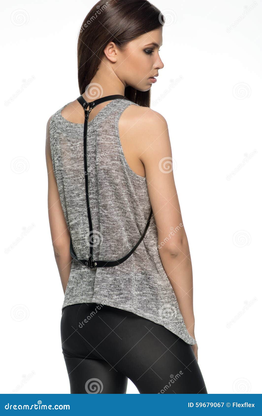 Beautiful Model in Fashion Clothes Stock Image - Image of caucasian ...