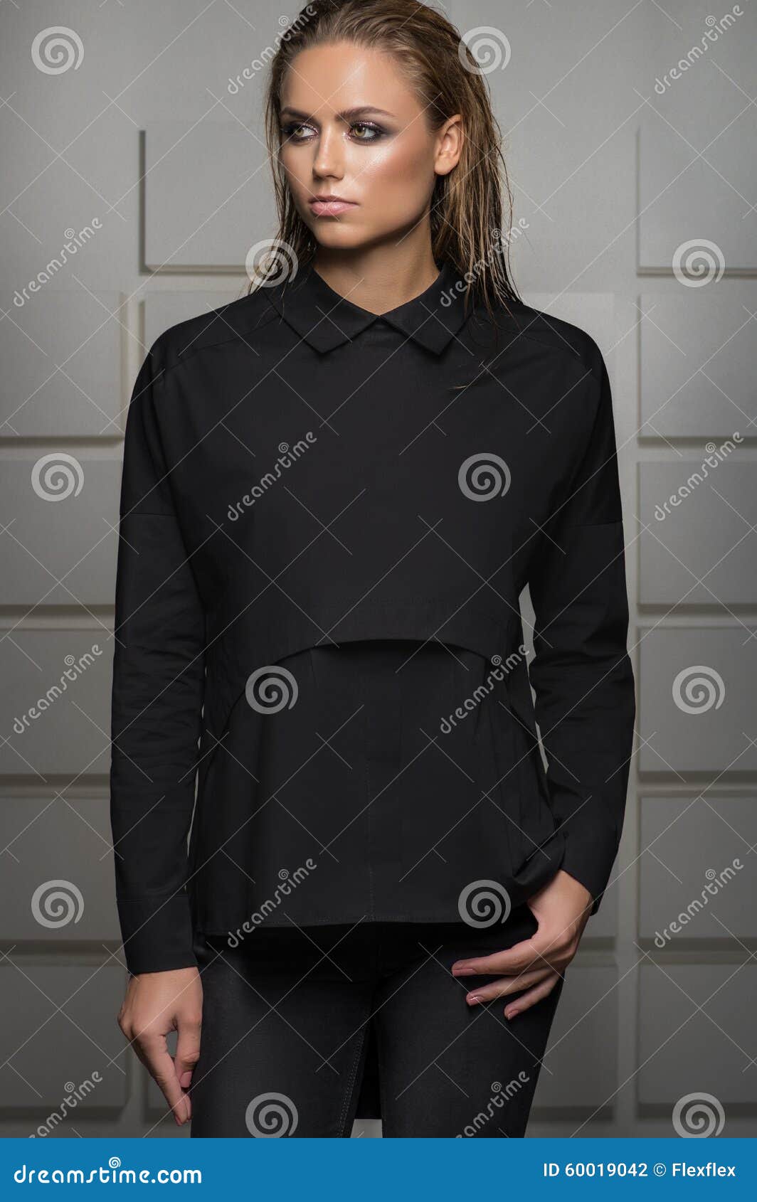 Beautiful Model in Fashion Clothes Stock Photo - Image of beauty ...