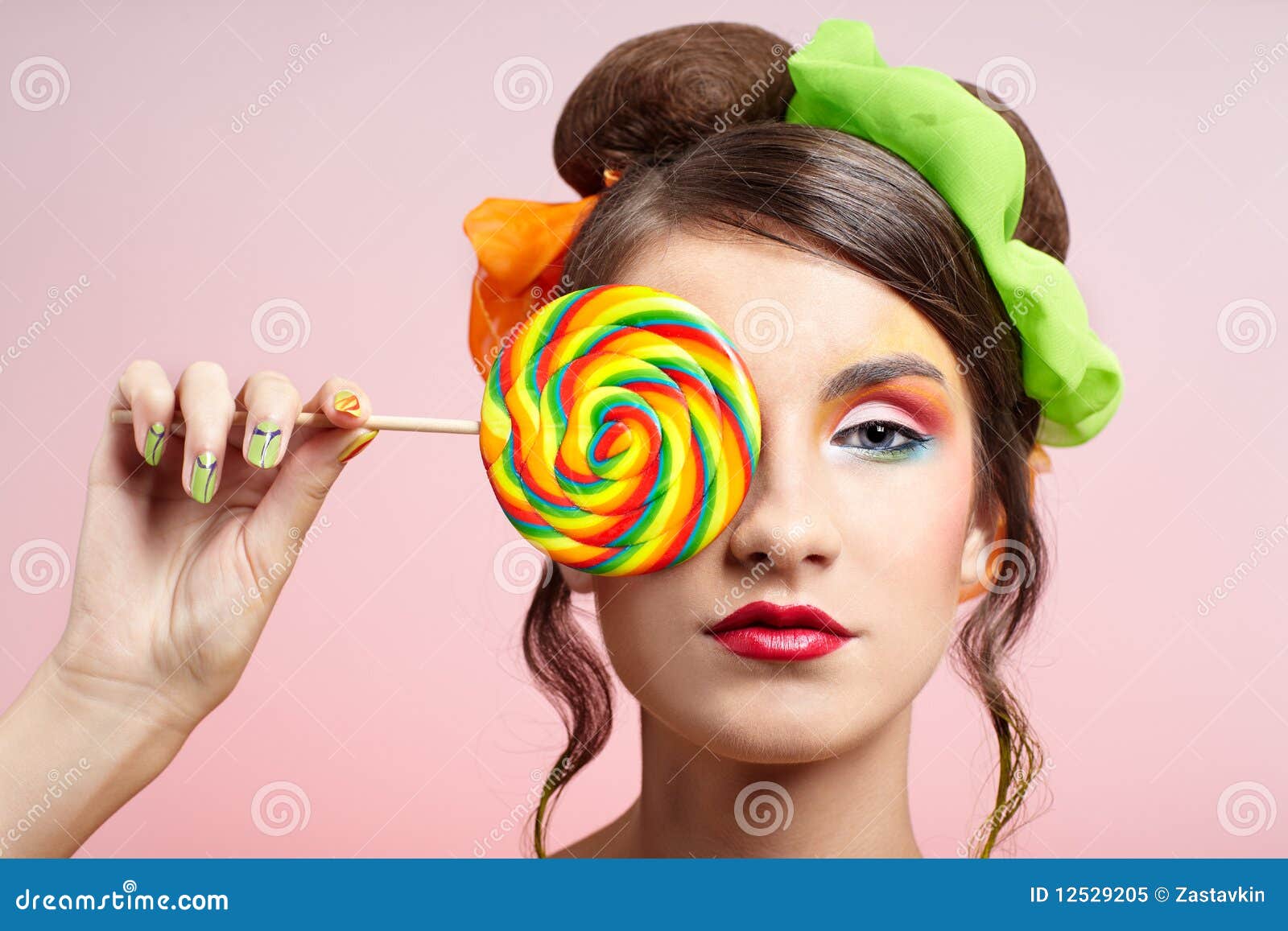 Beautiful Model with Lollipop Stock Image - Image of lifestyle, drop ...