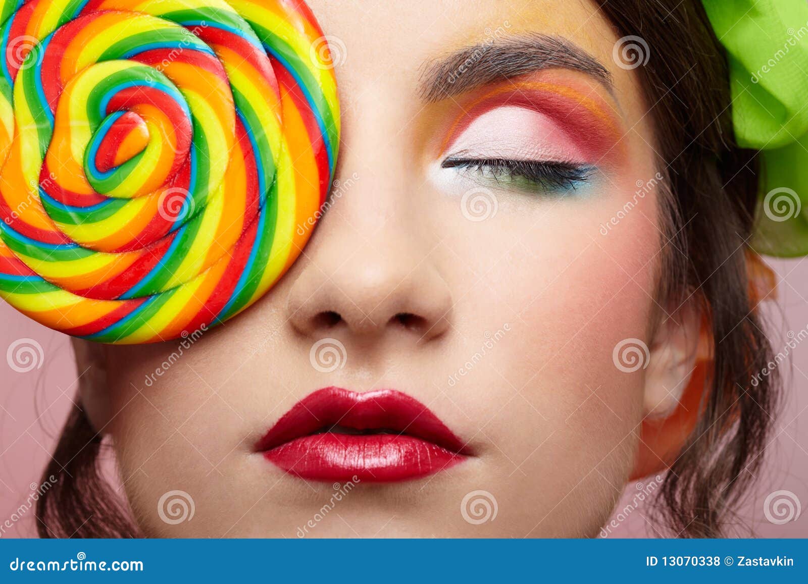 Beautiful Model with Lollipop Stock Photo - Image of beauty, sensuality ...