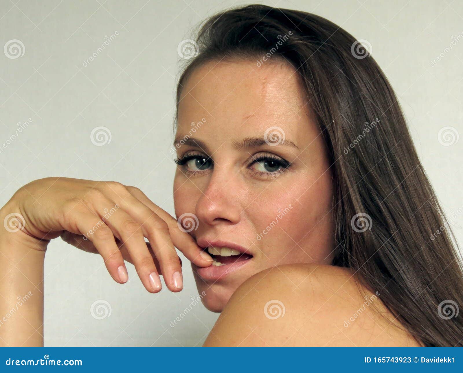 Beautiful Model Looking at Camera Stock Image - Image of looking ...