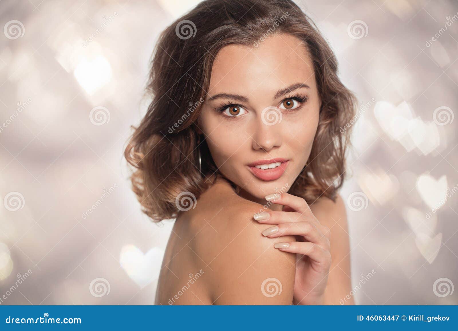 Beautiful Model Portrait in Studio Stock Image - Image of beautiful ...