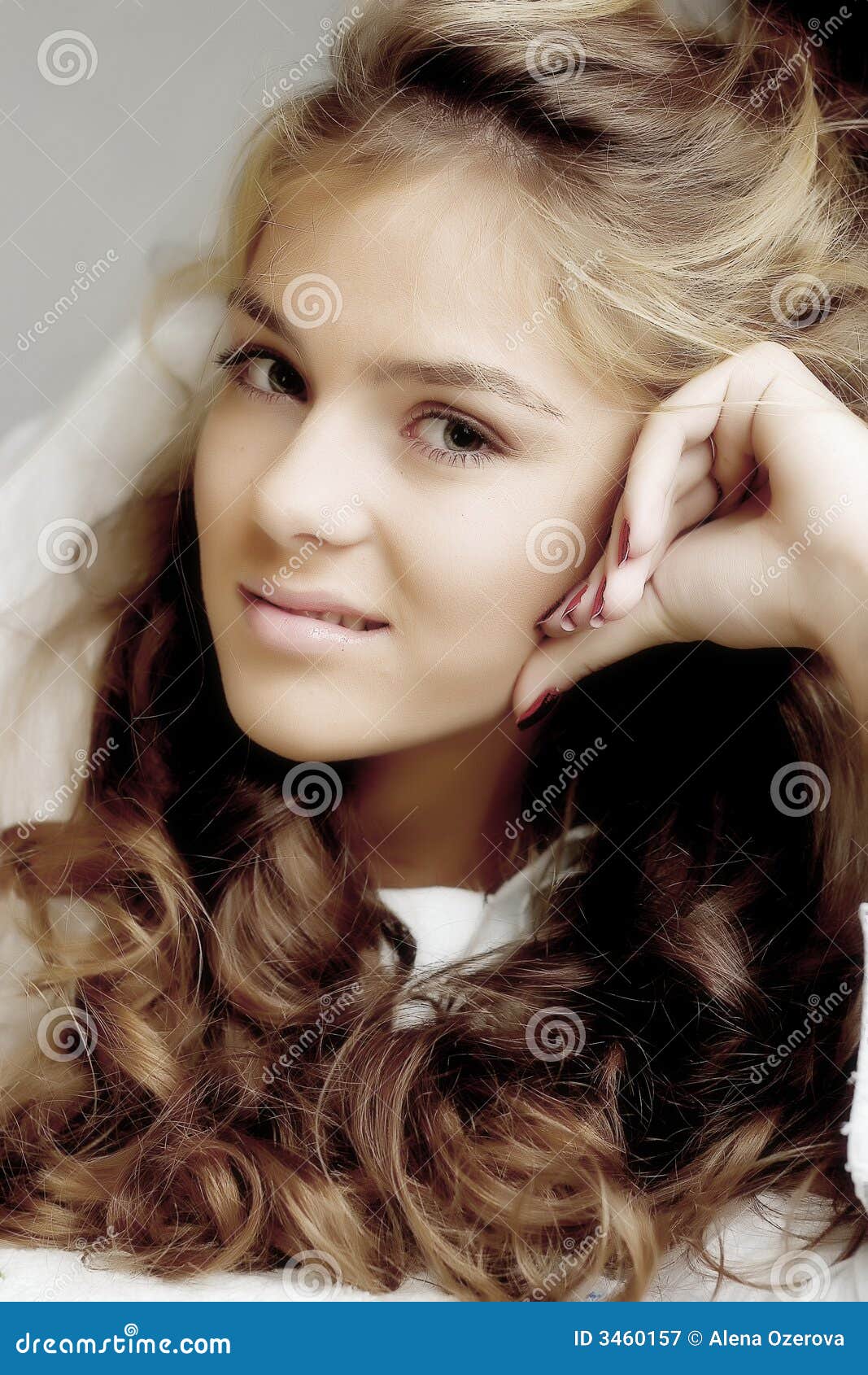 Beautiful model smiling stock image. Image of adult, face - 3460157