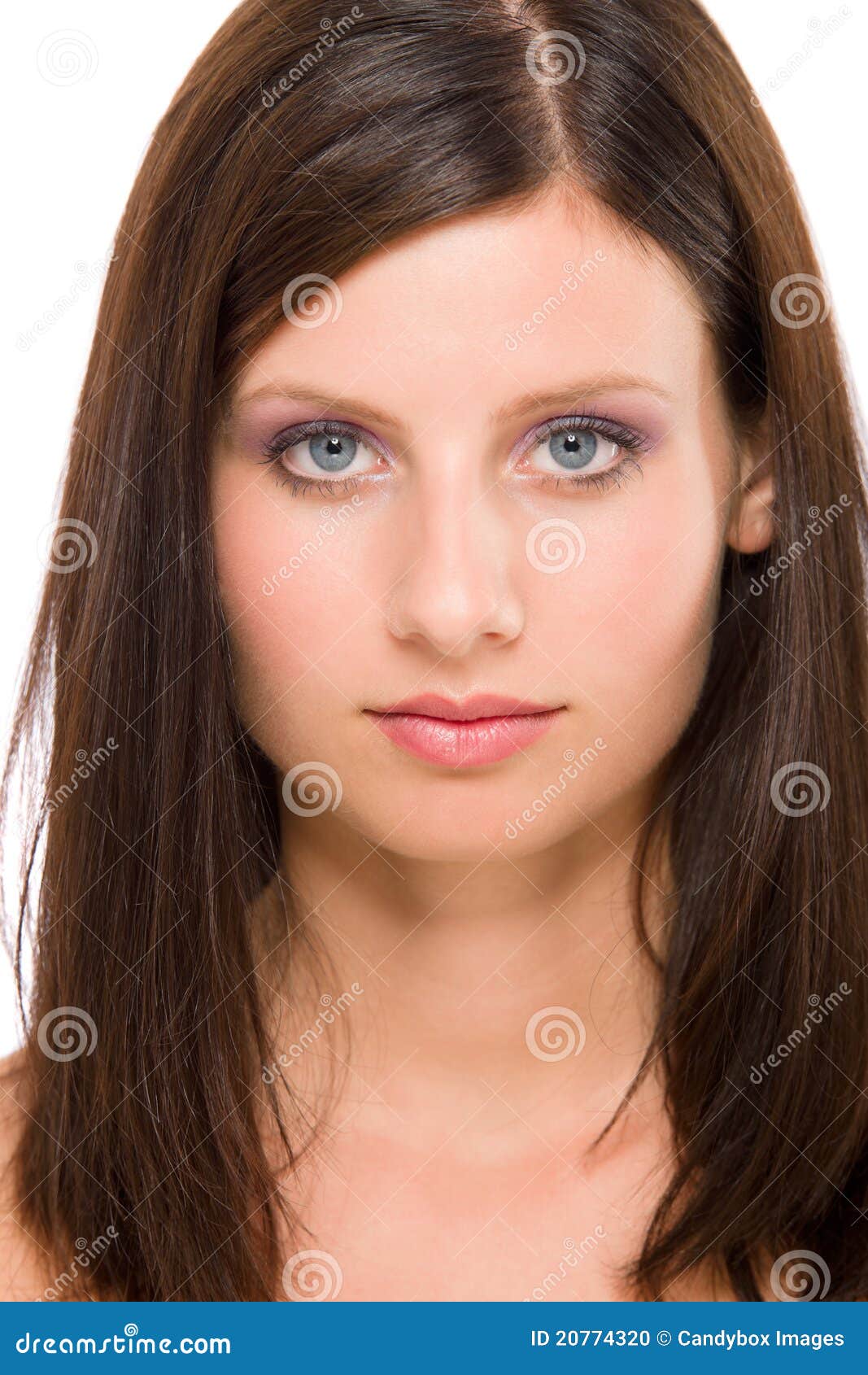 Beautiful Model Smiling Portrait Stock Photo - Image of skin, face ...
